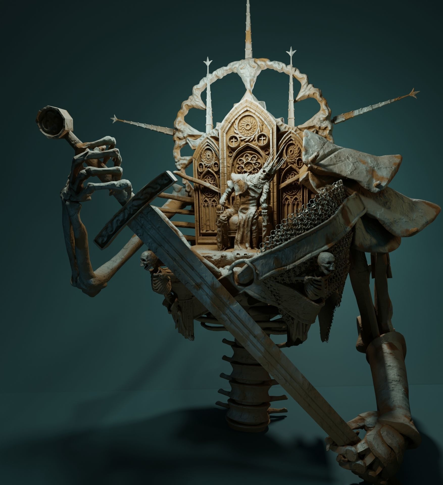 King Necromancer free 3D model 3D printable | CGTrader