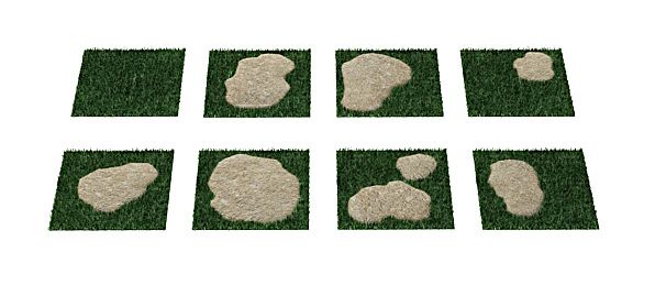 Grass With Snow Patches 3D model | CGTrader