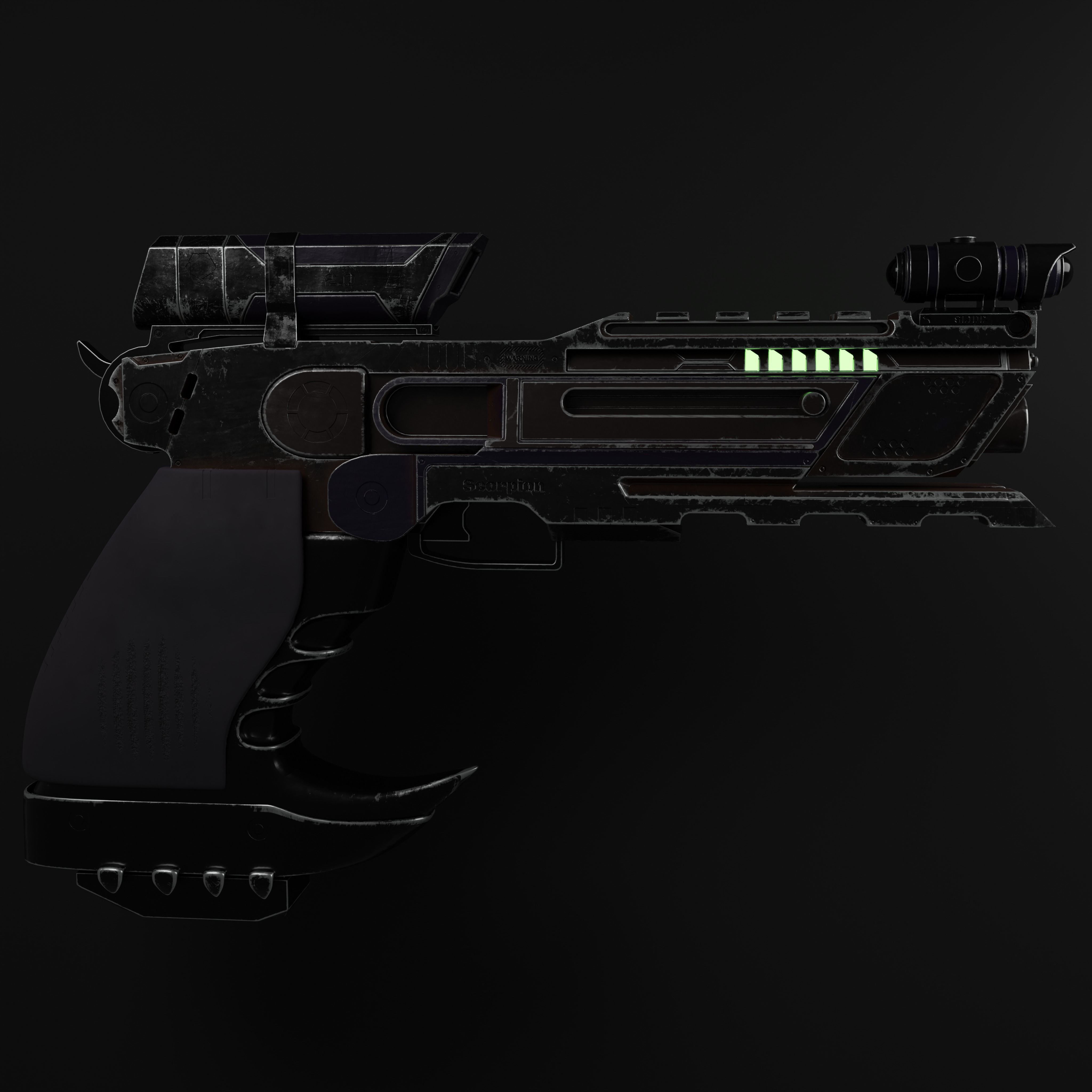 3D model Scorpion Custom Sci-fi Gun Design VR / AR / low-poly | CGTrader