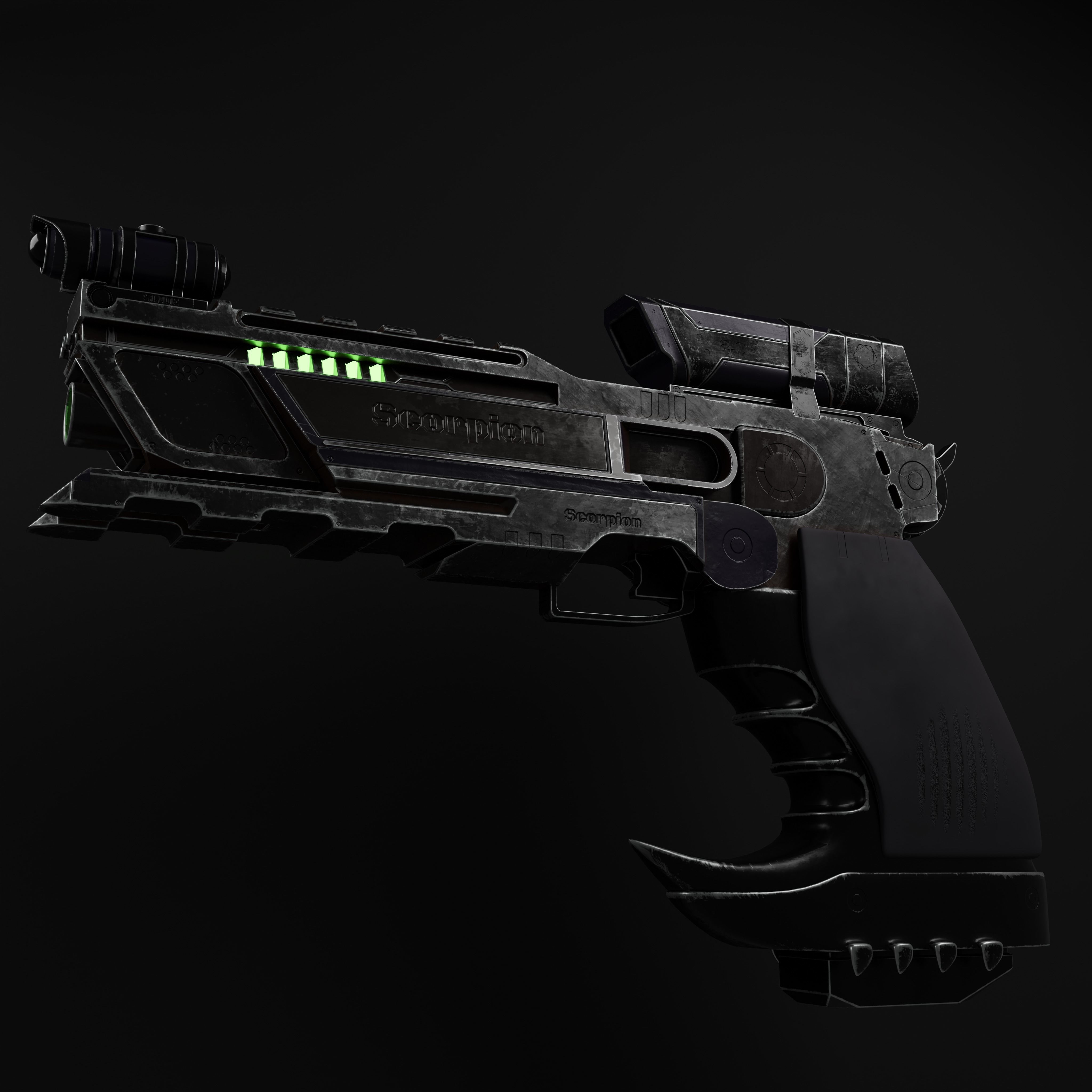 3D model Scorpion Custom Sci-fi Gun Design VR / AR / low-poly | CGTrader