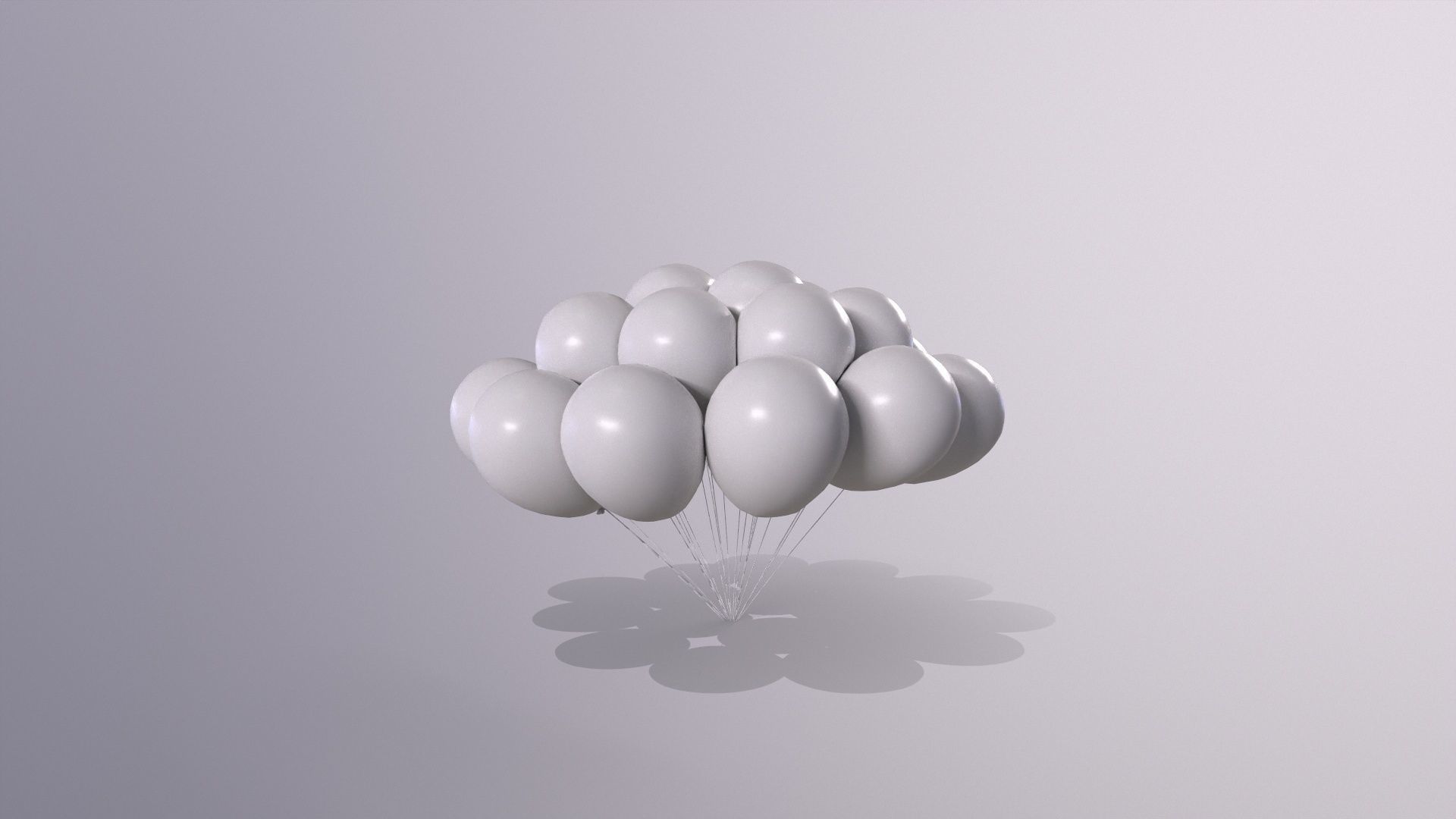 Balloon-01-20-flying balloons floating in air 3D model animated | CGTrader