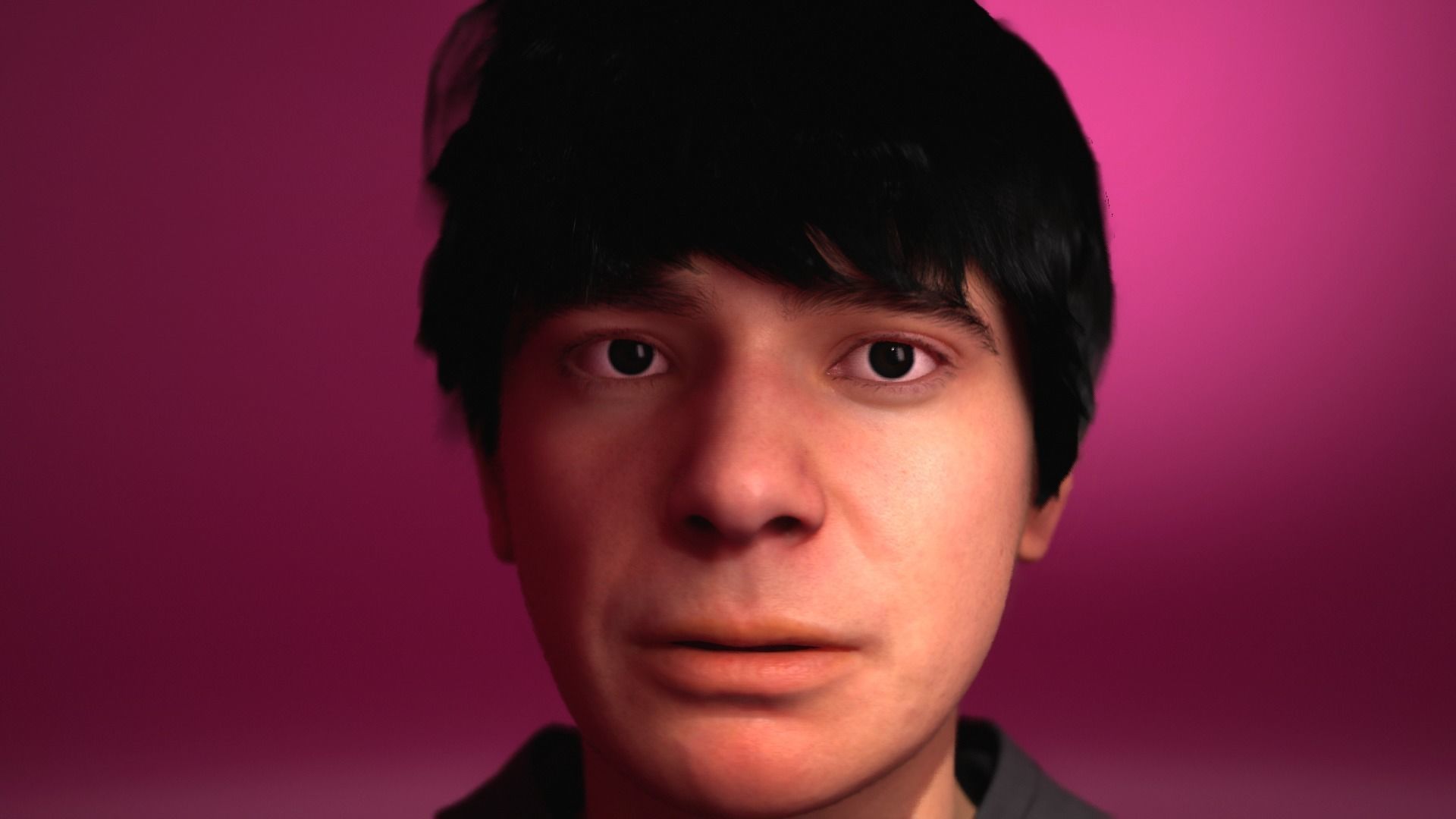 Bowl cut with sideburns free 3D model | CGTrader