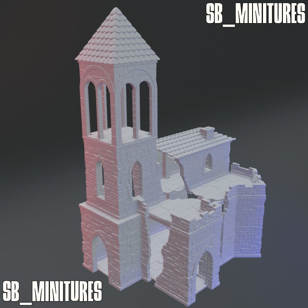 Undead Burg Building 3D model 3D printable | CGTrader