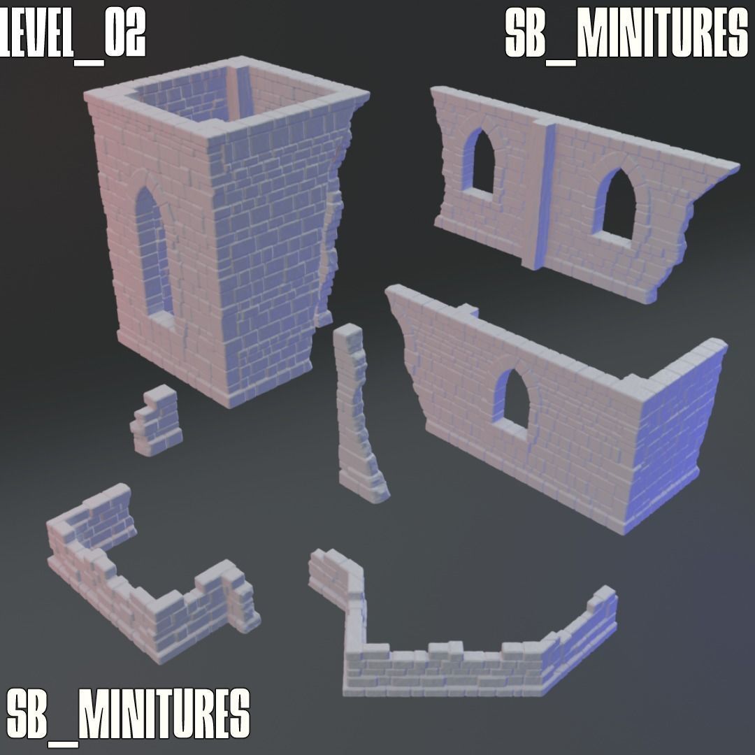 Undead Burg Building 3D model 3D printable | CGTrader