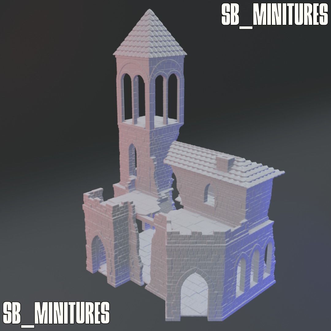 Undead Burg Building 3D model 3D printable | CGTrader