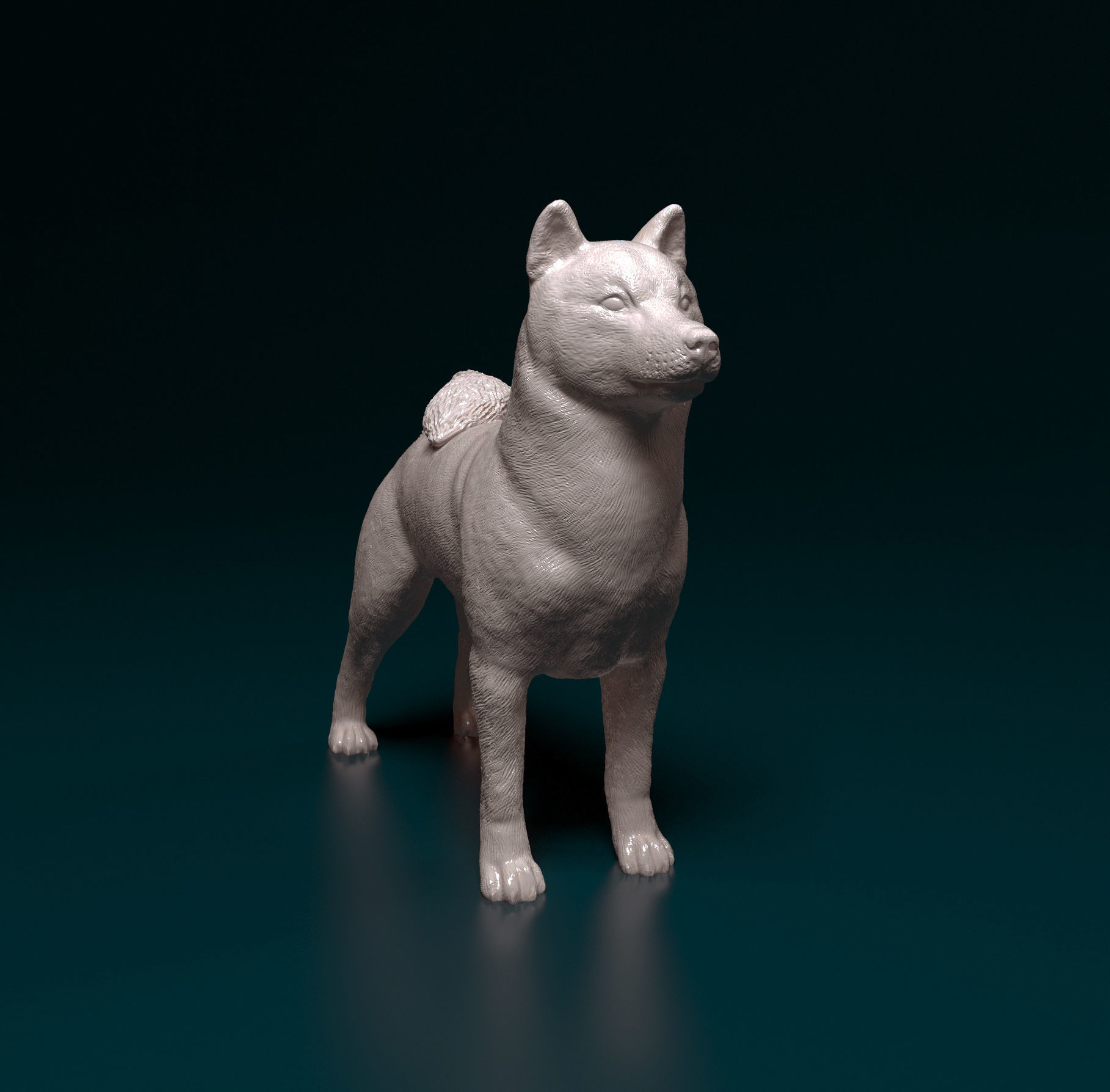 Shiba inu 3D model 3D printable | CGTrader