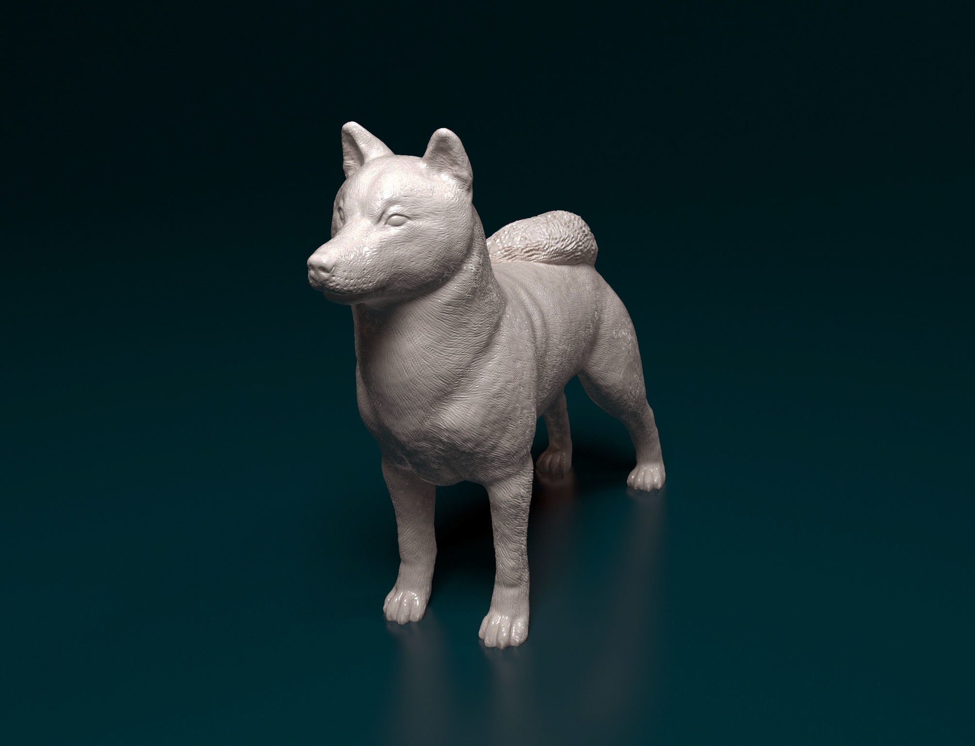 Shiba inu 3D model 3D printable | CGTrader