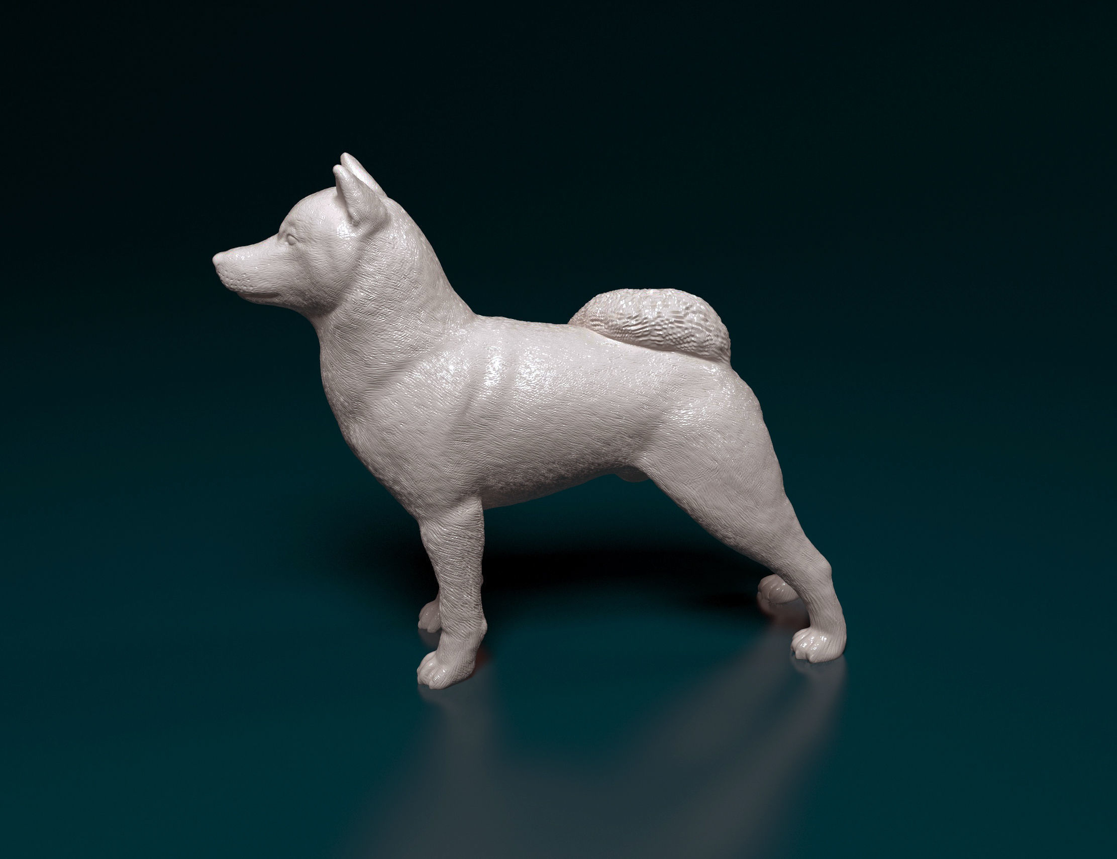 Shiba inu 3D model 3D printable | CGTrader