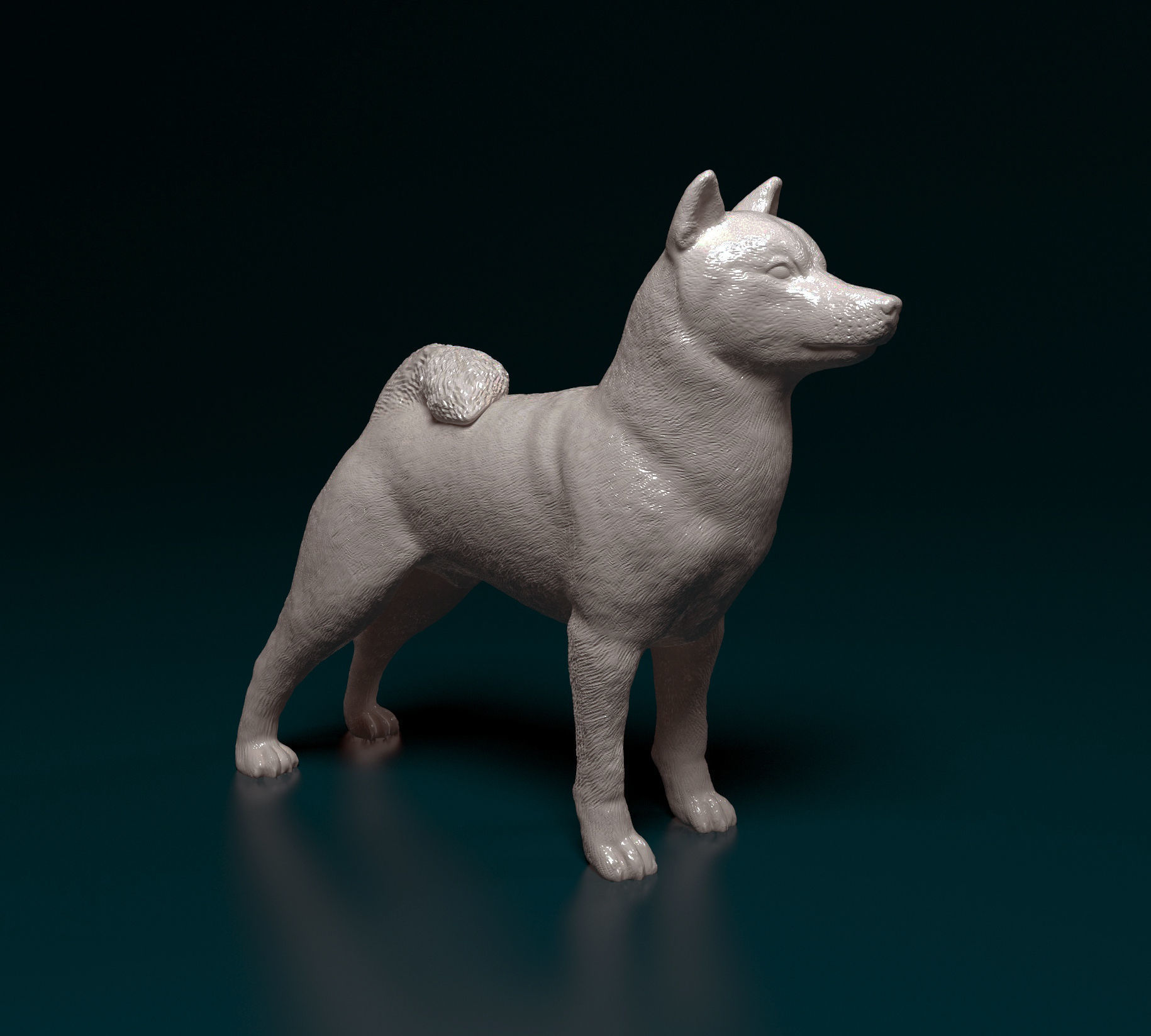 Shiba inu 3D model 3D printable | CGTrader