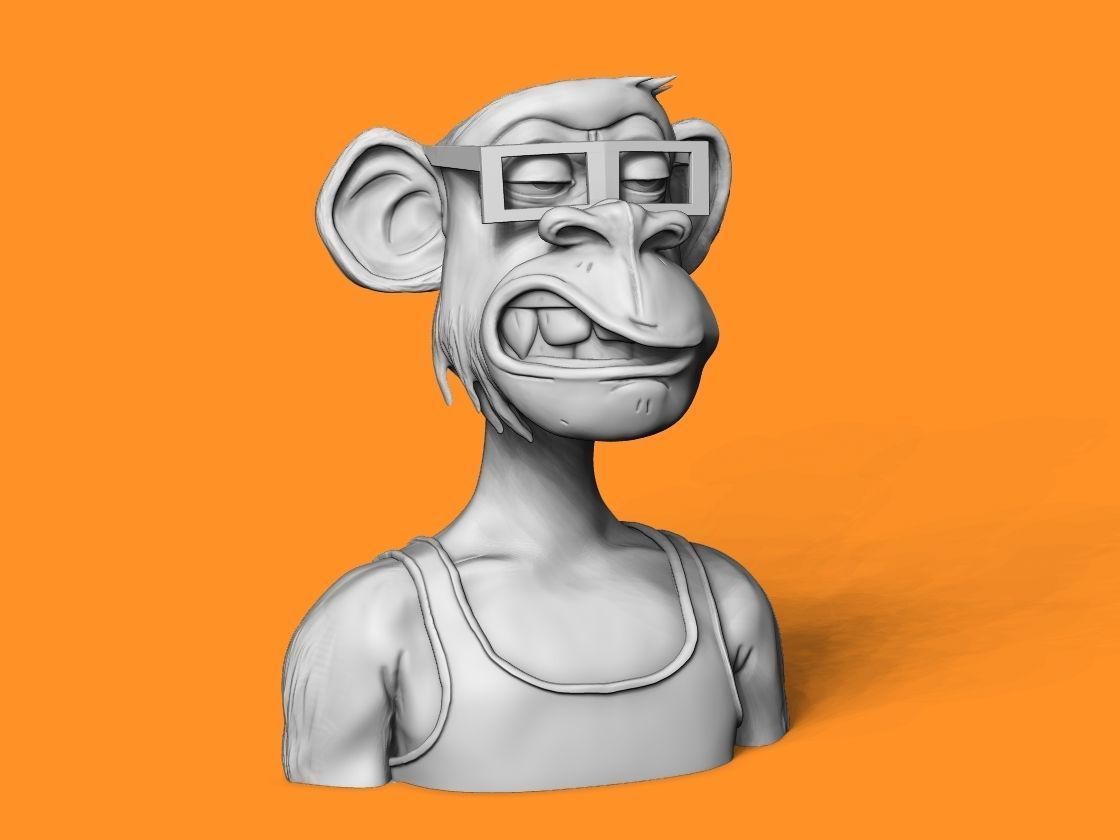ape nft 1 3D model 3D printable | CGTrader