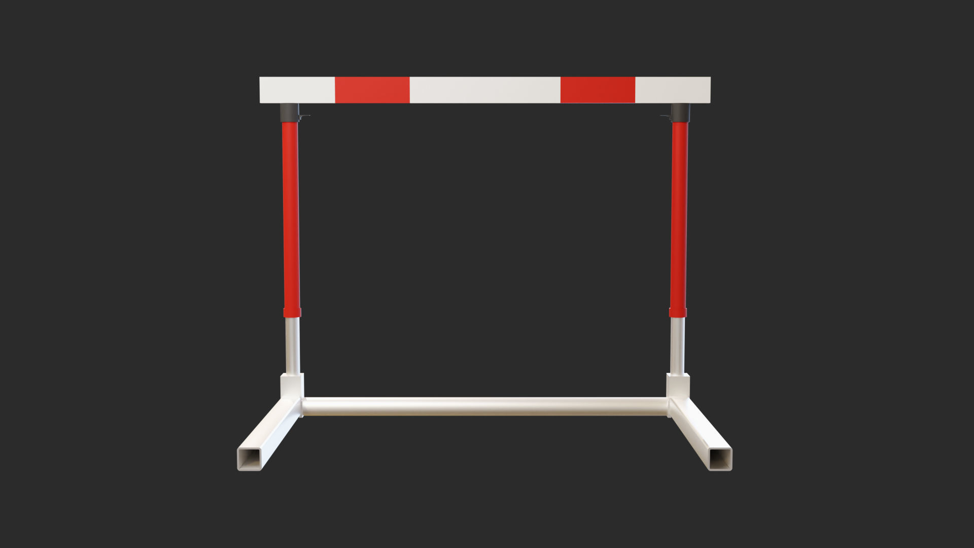 Hurdle barrier with stripes 3D model | CGTrader