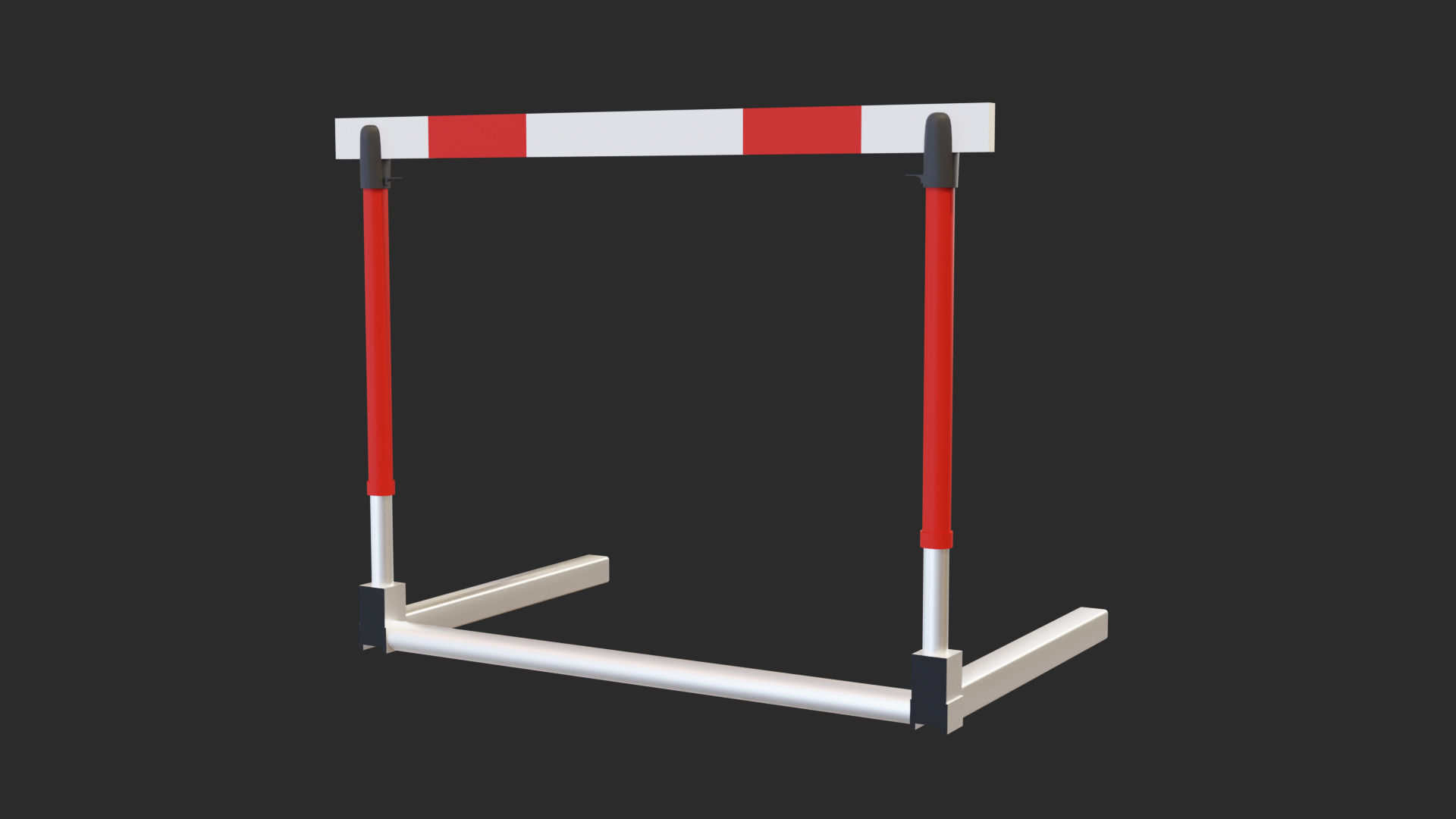 Hurdle barrier with stripes 3D model | CGTrader