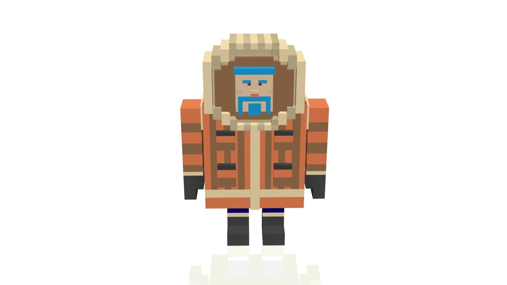 3D model Eskimo Voxel Character VR / AR / low-poly | CGTrader