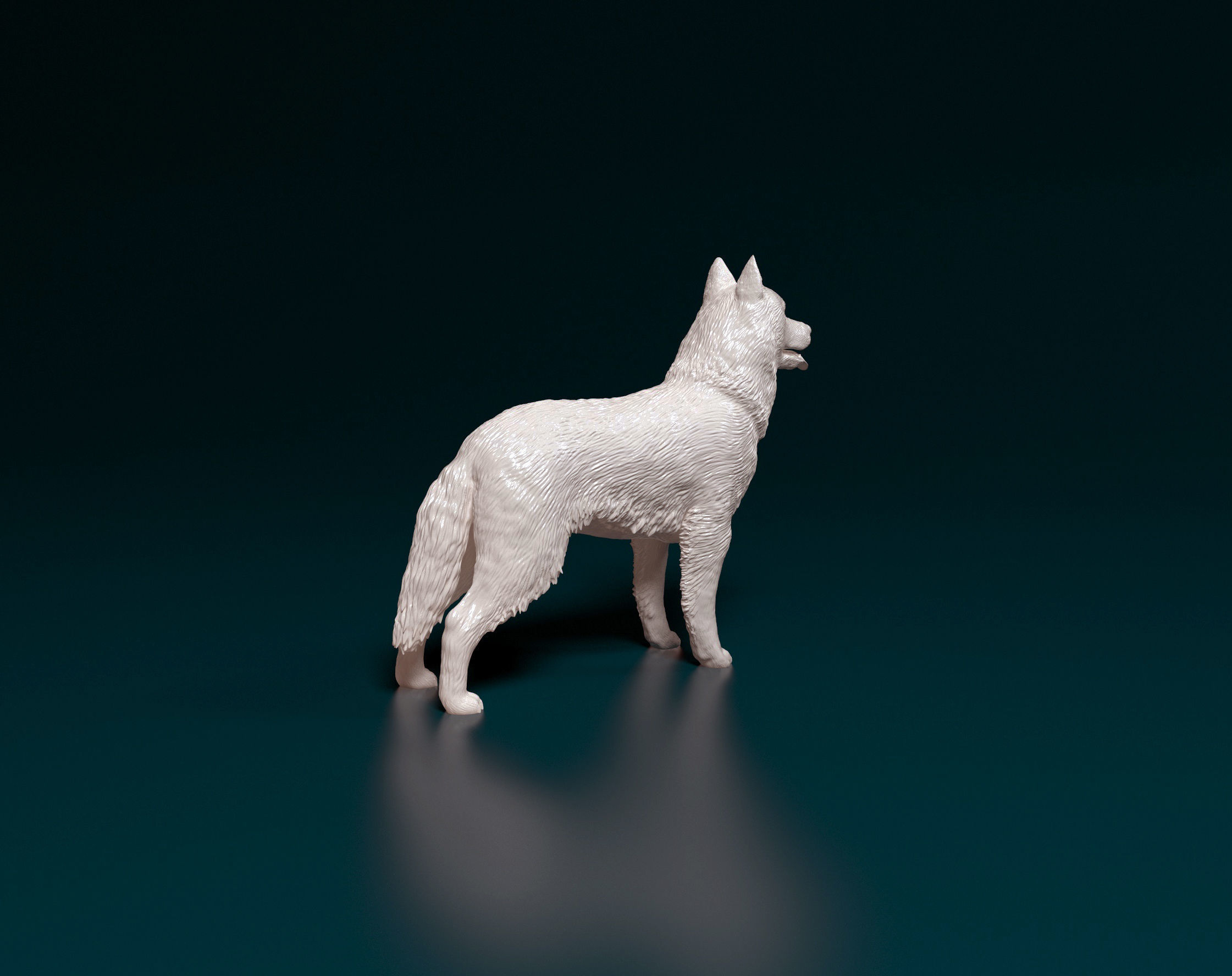 Siberian Husky 3D model 3D printable | CGTrader