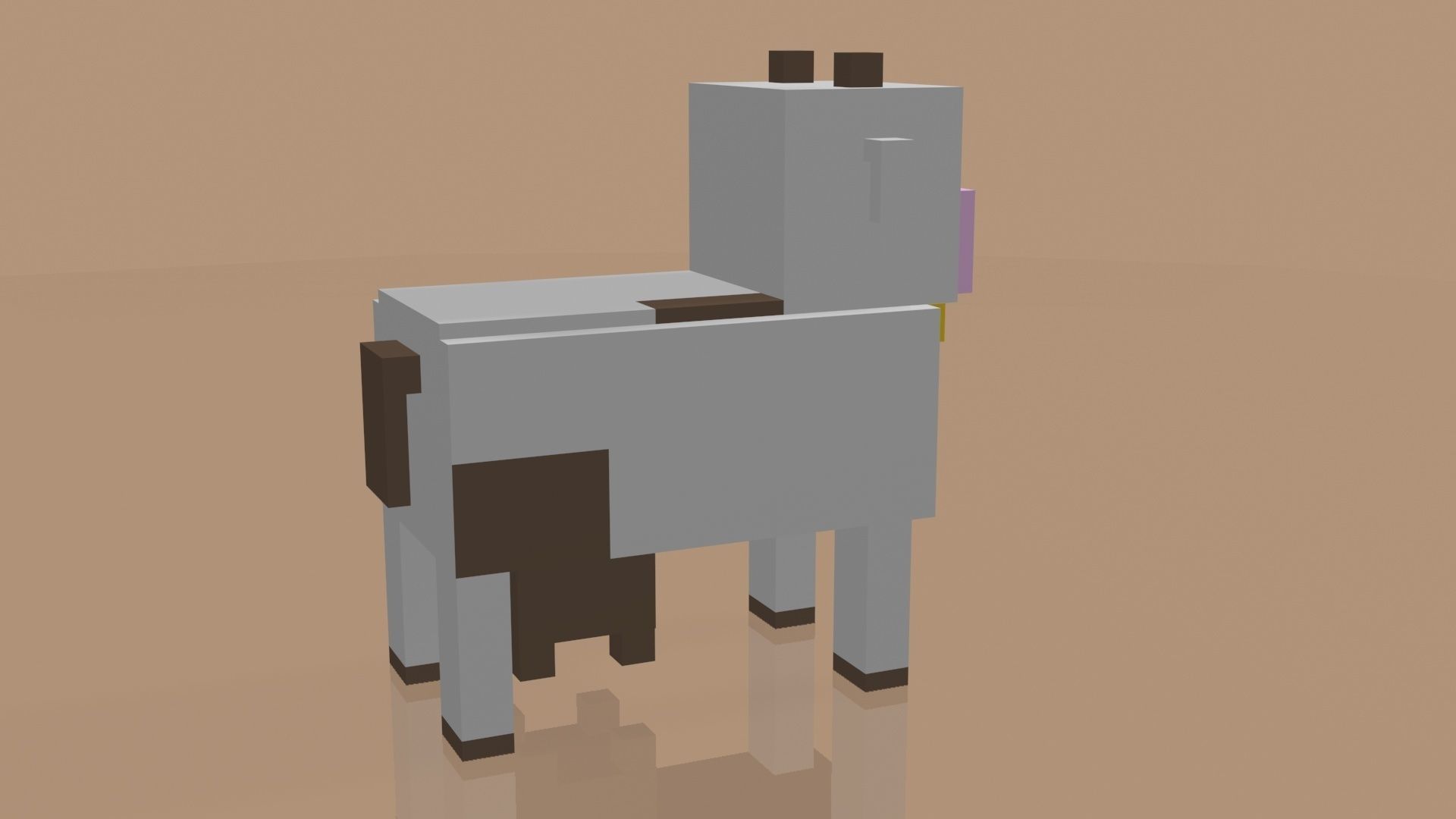 3D model Voxel Cow - Low Poly VR / AR / low-poly | CGTrader