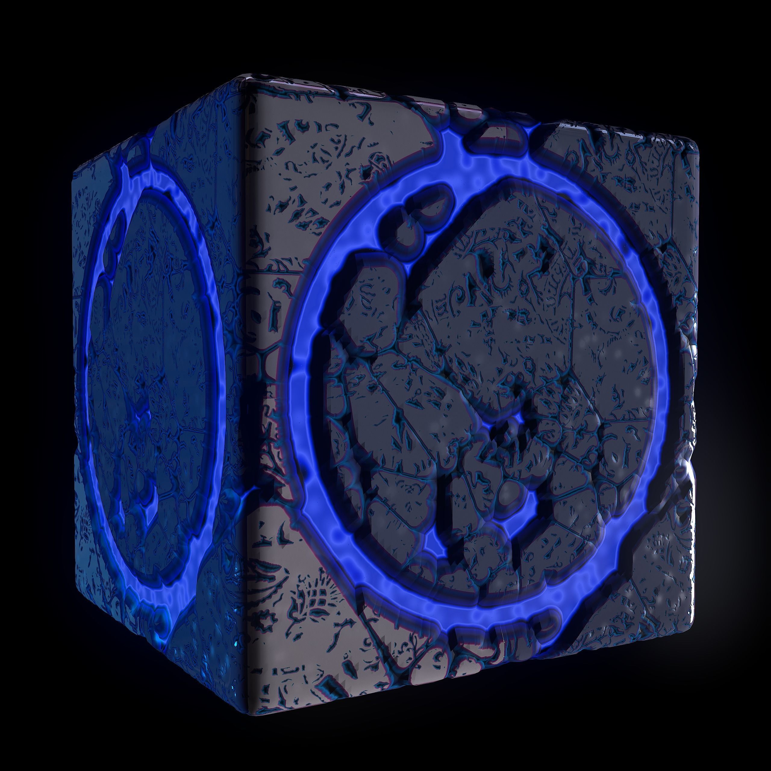 Tile Materials Rock PBR Emissive Lights Texture Texture | CGTrader