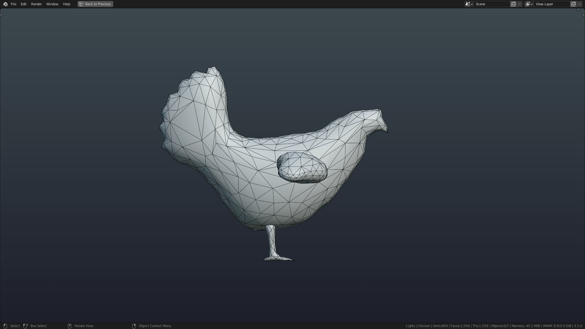 Low Poly Chicken Rigged With Realistic Texture 3D model rigged | CGTrader