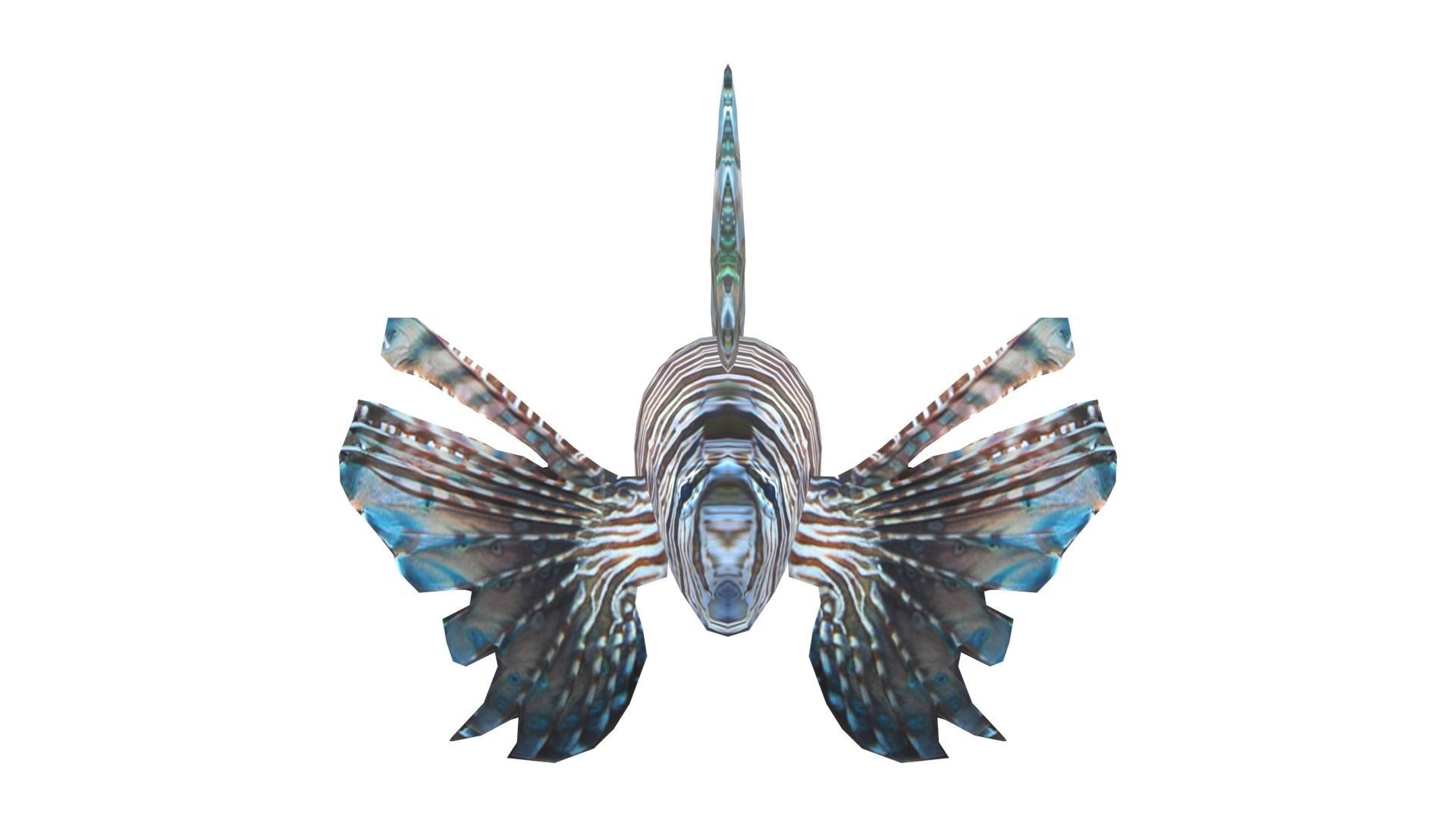 3D model Low Poly Lionfish Rigged With Realistic Texture VR / AR / low ...