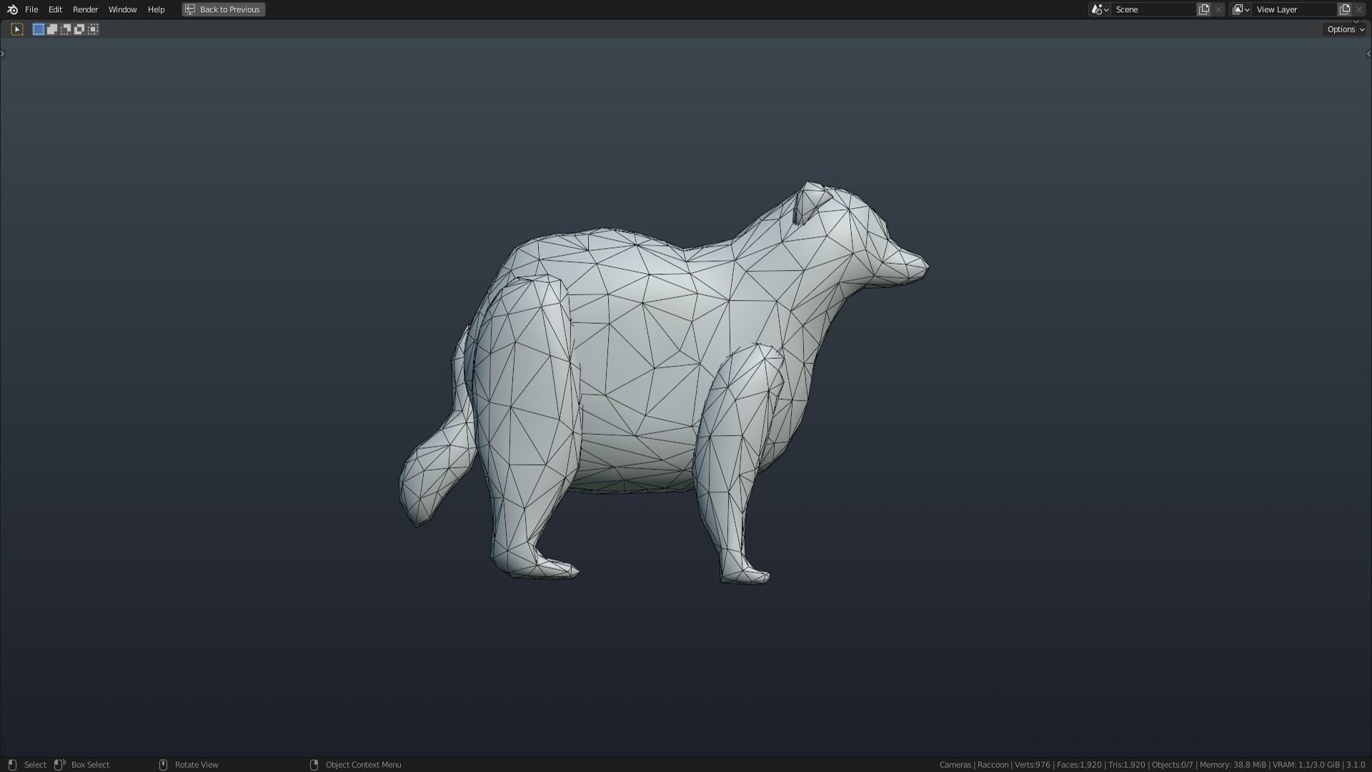 Low Poly Raccoon Rigged With Realistic Texture 3D model rigged | CGTrader