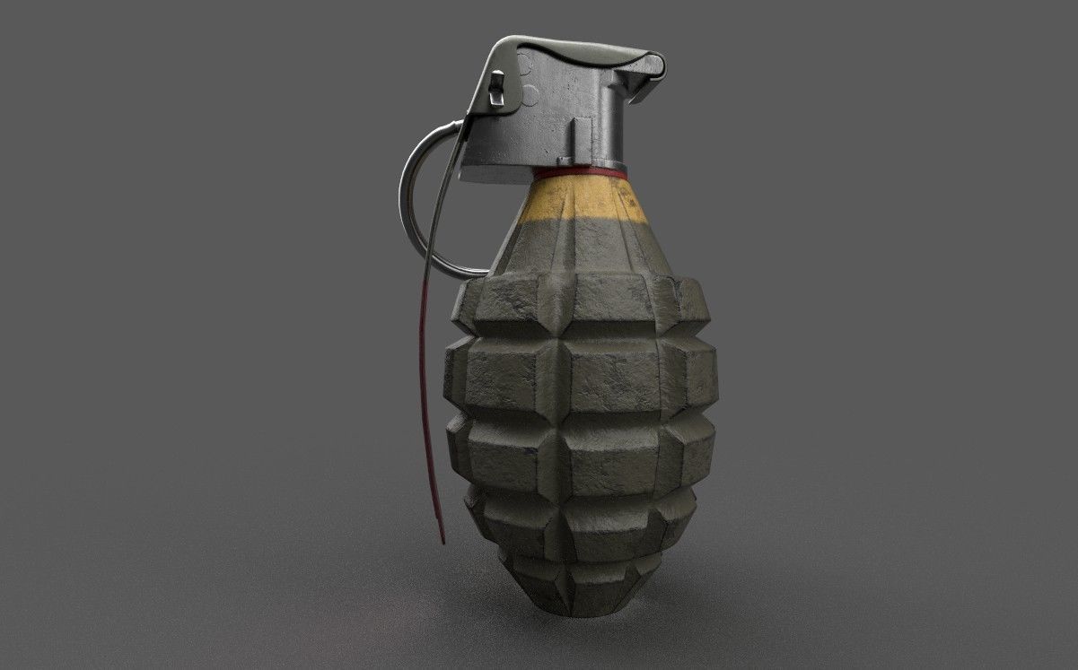 3D model Game Ready Realistic Grenade 3d Model VR / AR / low-poly ...