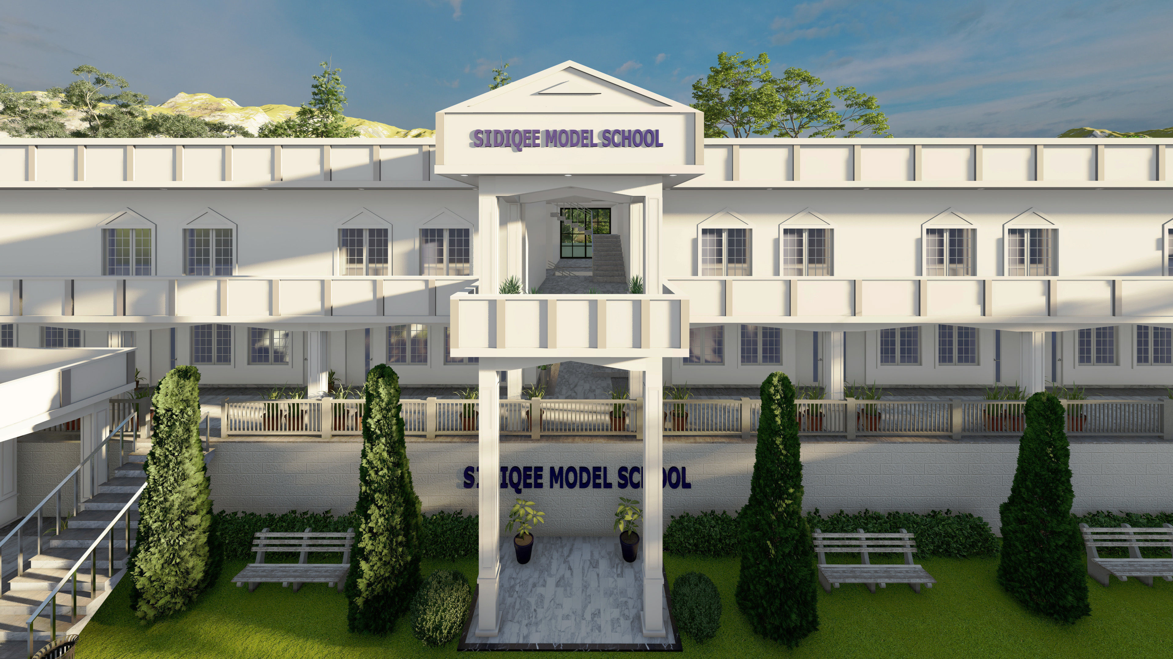 School 3D model | CGTrader