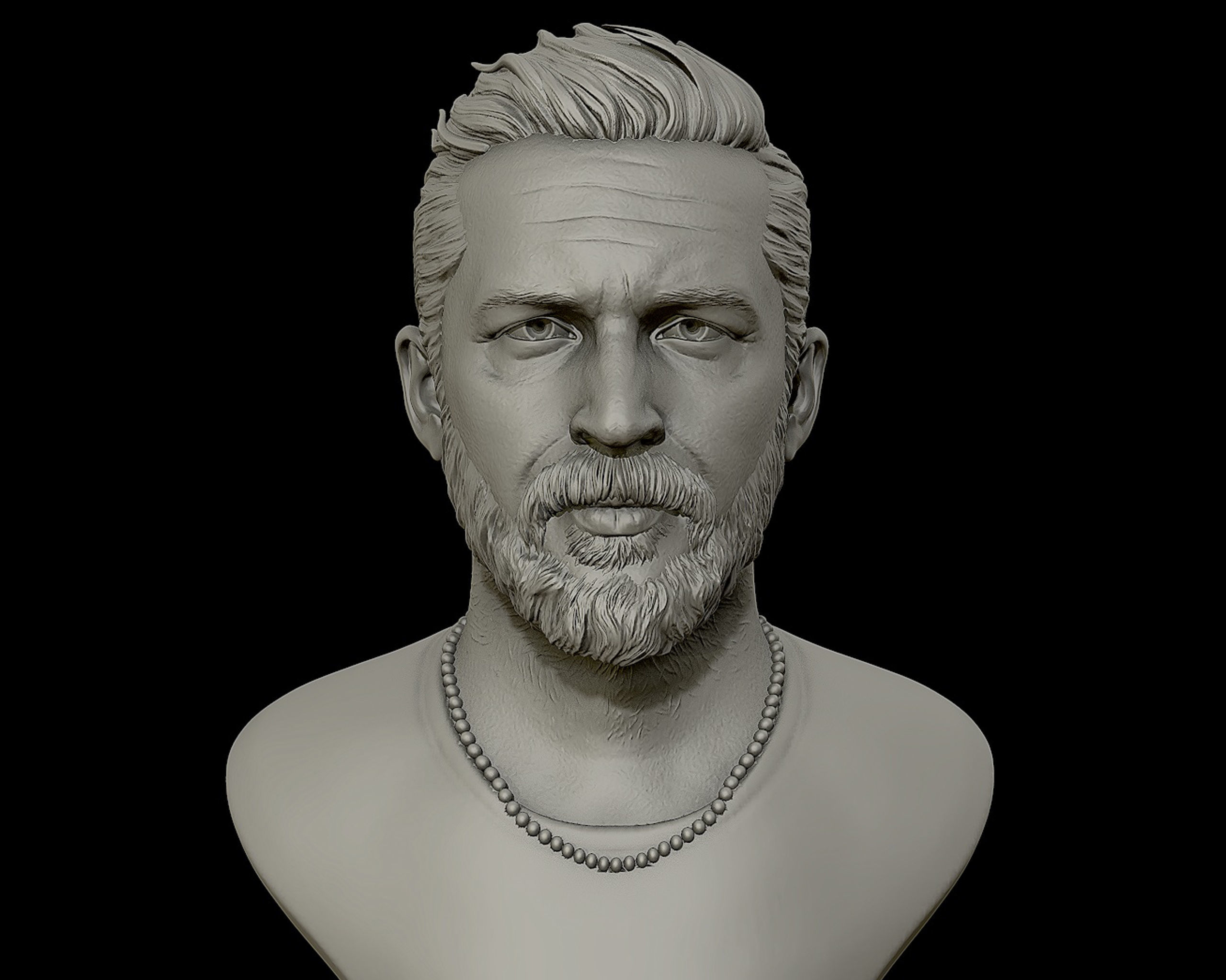 Tom Hardy bust sculpture 3D model 3D printable | CGTrader