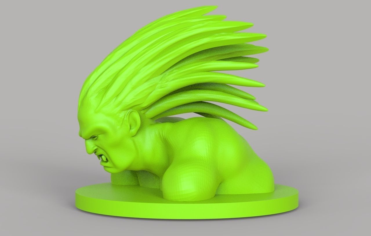 SF2 Blanka 3D model 3D printable | CGTrader