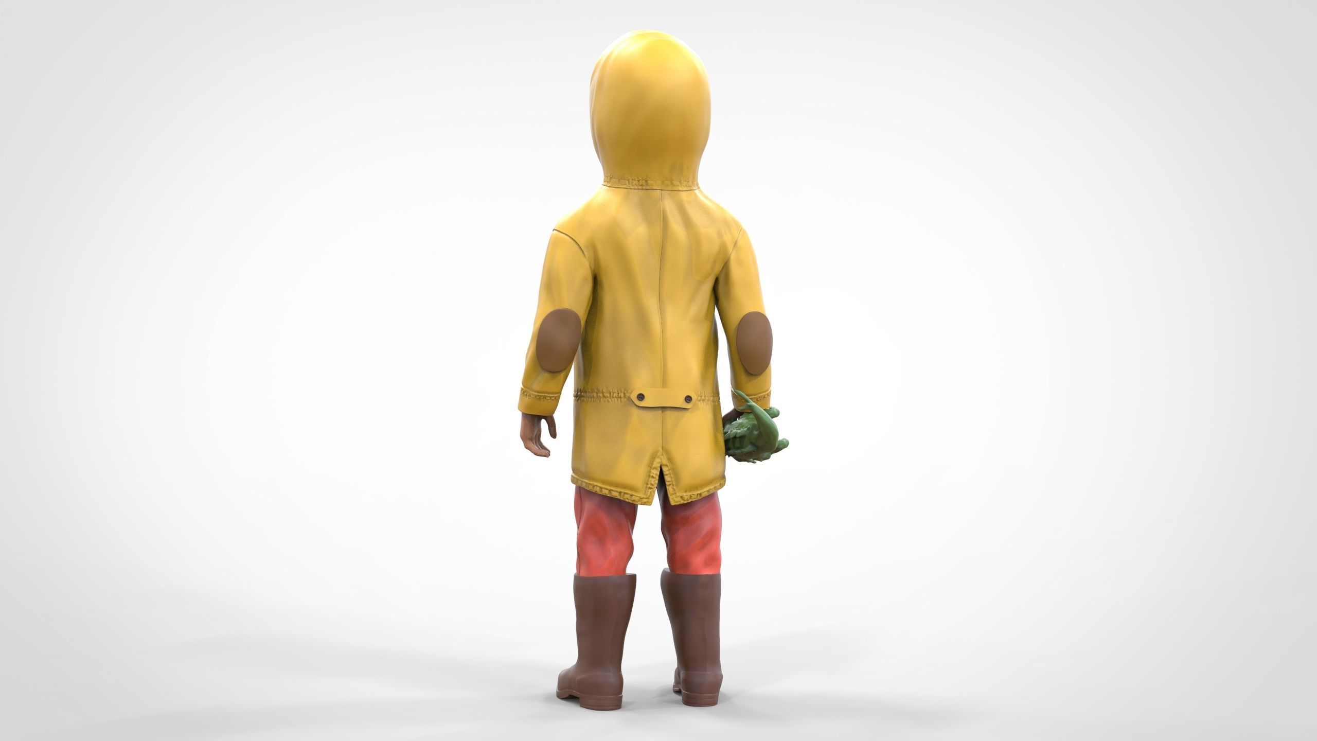 A Kid staring at a car in a Car exhibition 3D model 3D printable | CGTrader