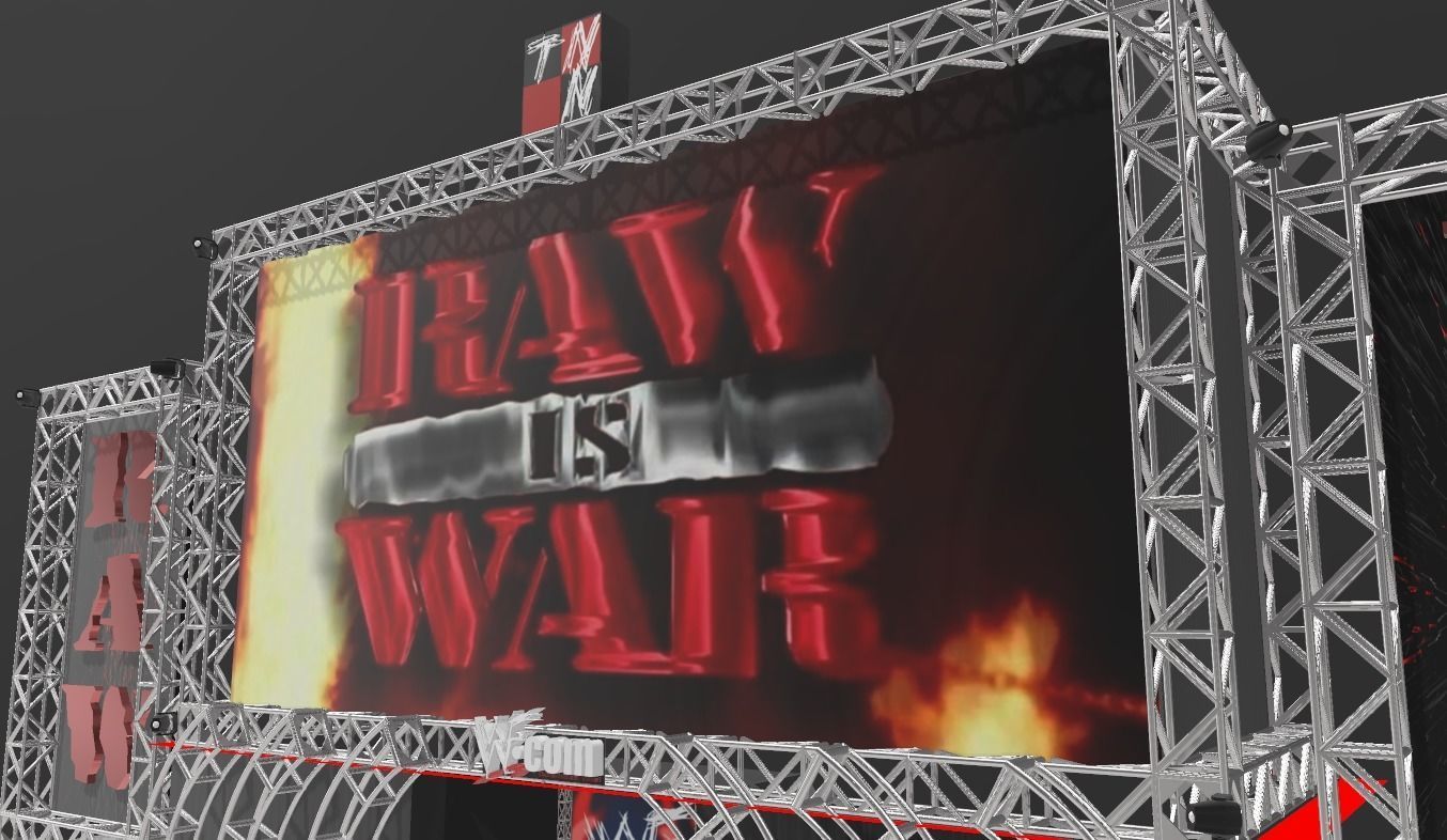 WWF RAW 2001 Stage 3D model 3D printable | CGTrader