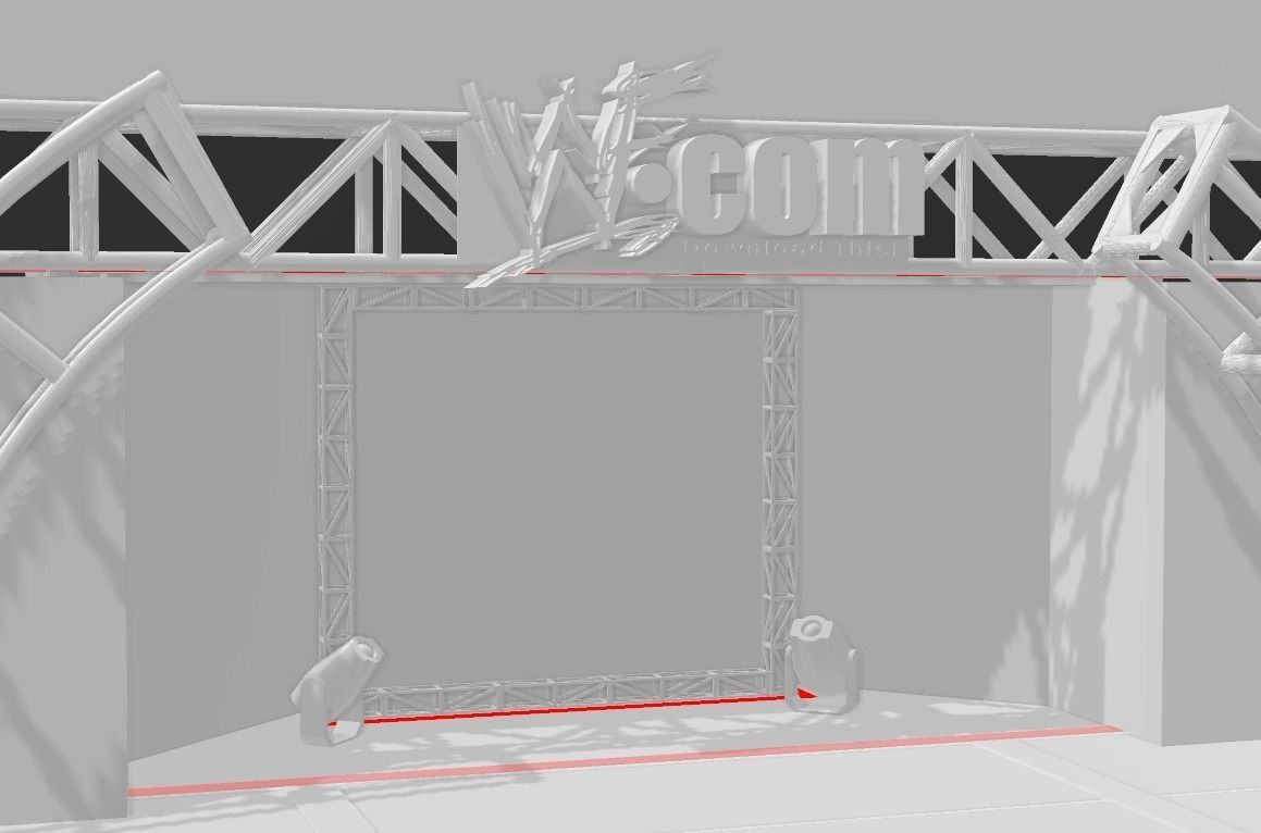 WWF RAW 2001 Stage 3D model 3D printable | CGTrader