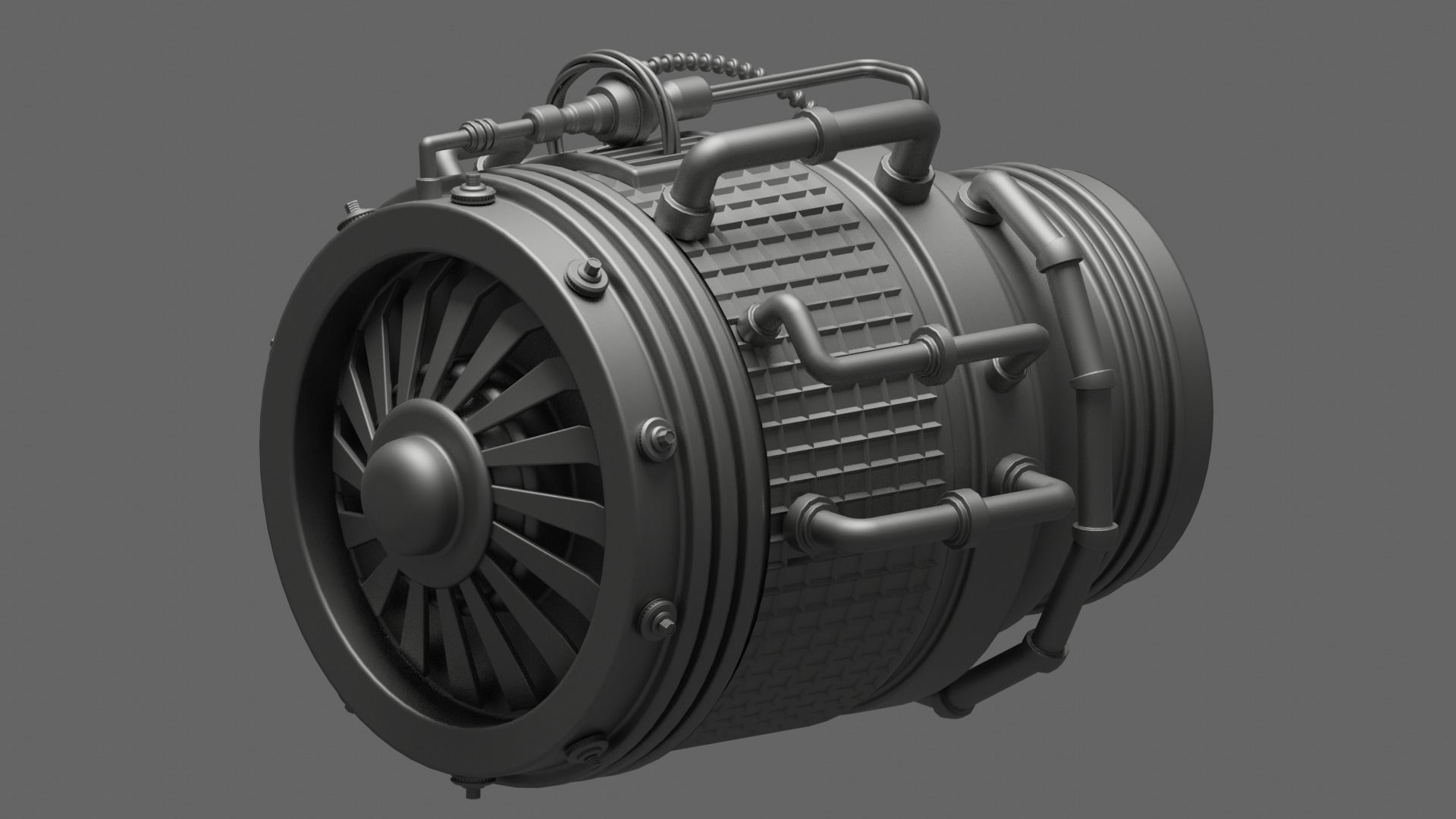 Jet Engine Mini Pack free 3D model | CGTrader