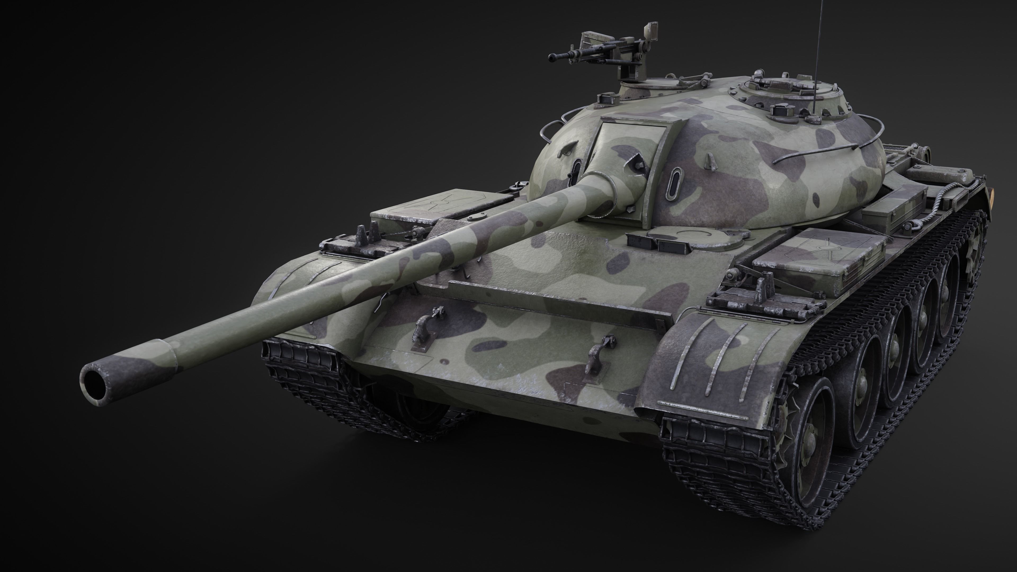 3D model T-54 Game Ready VR / AR / low-poly | CGTrader