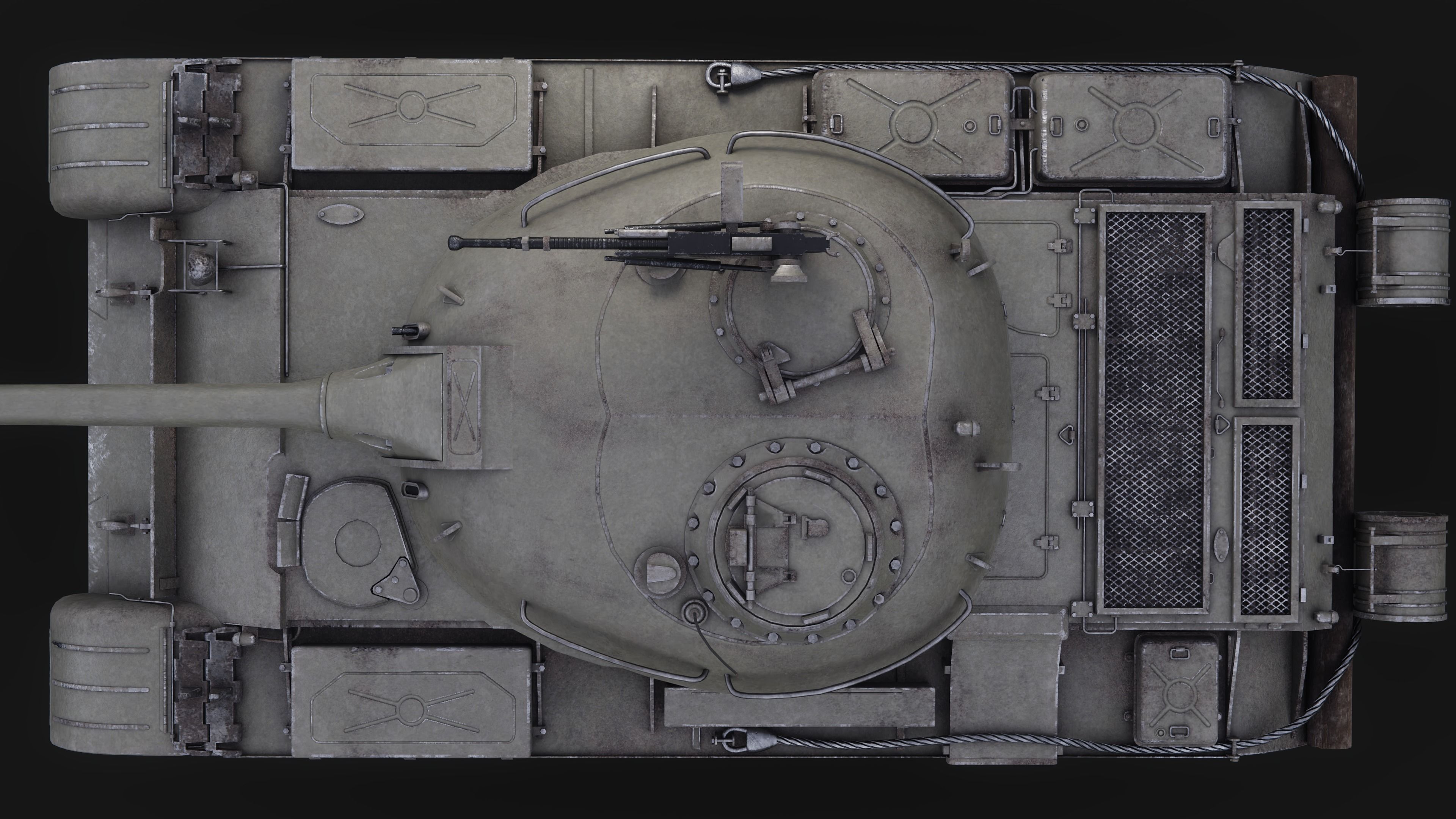 3D model T-54 Game Ready VR / AR / low-poly | CGTrader