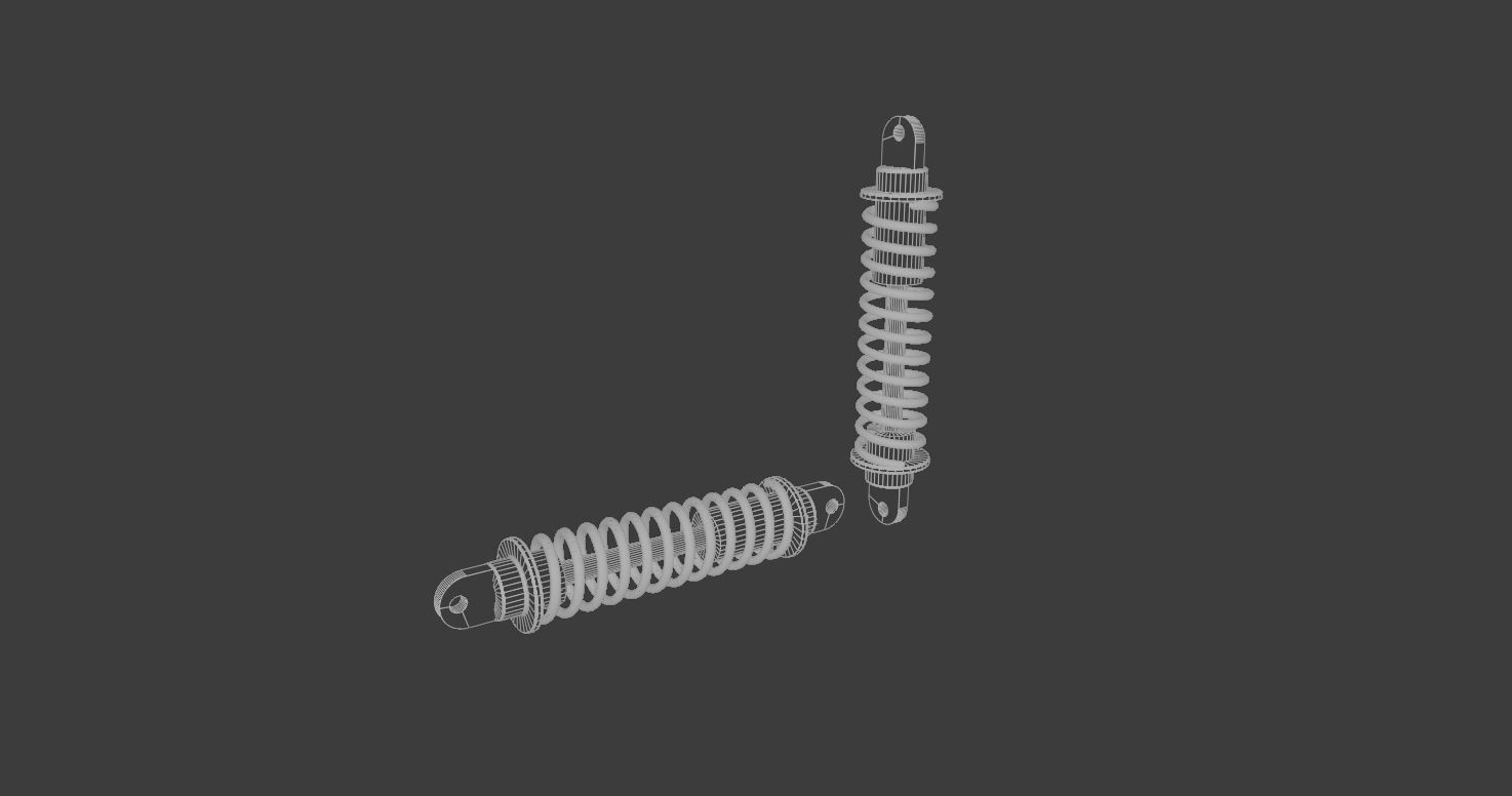 Bike Suspension Spring 3D model | CGTrader