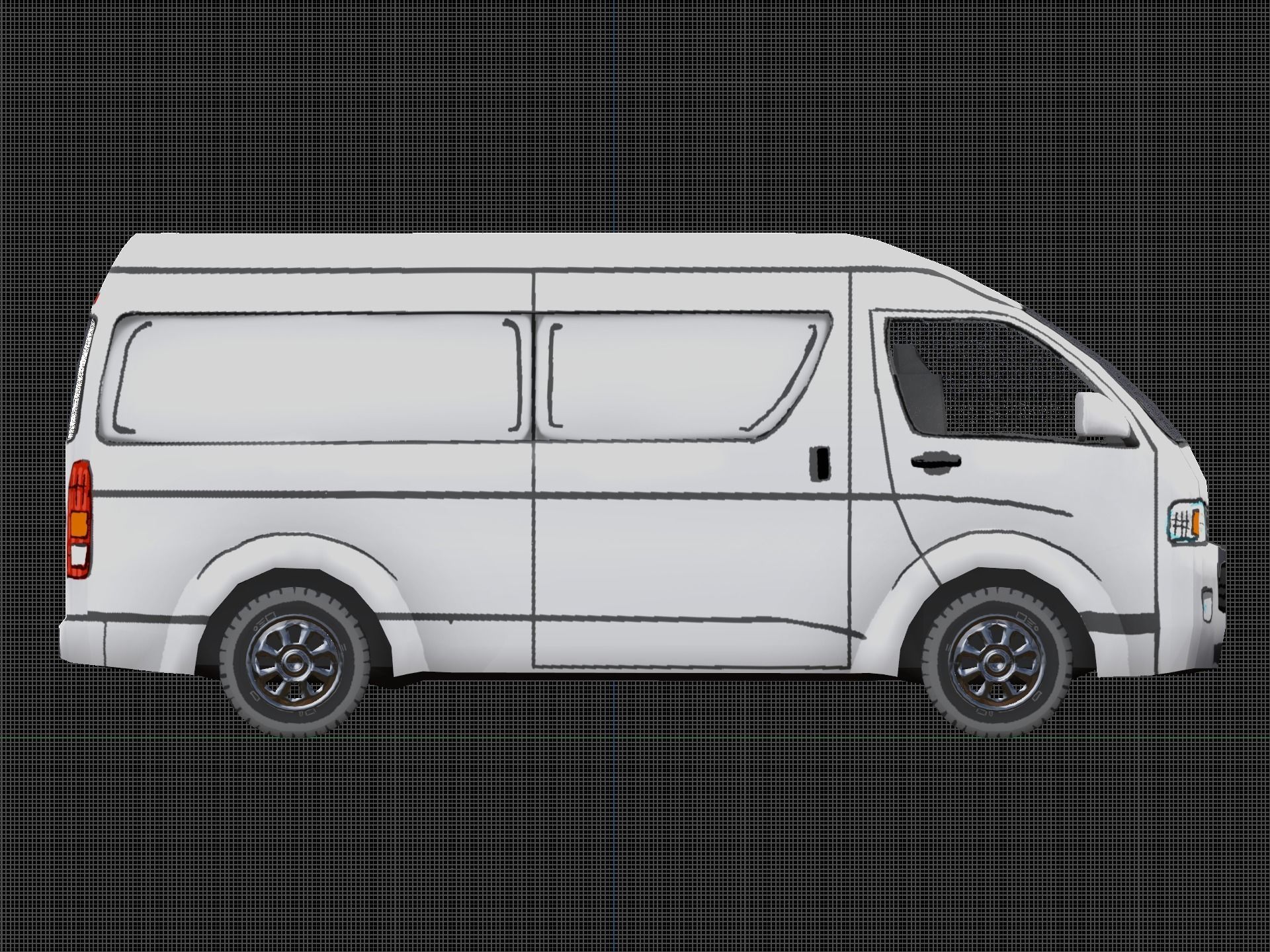3D model Low Poly Stylized Van VR / AR / low-poly | CGTrader