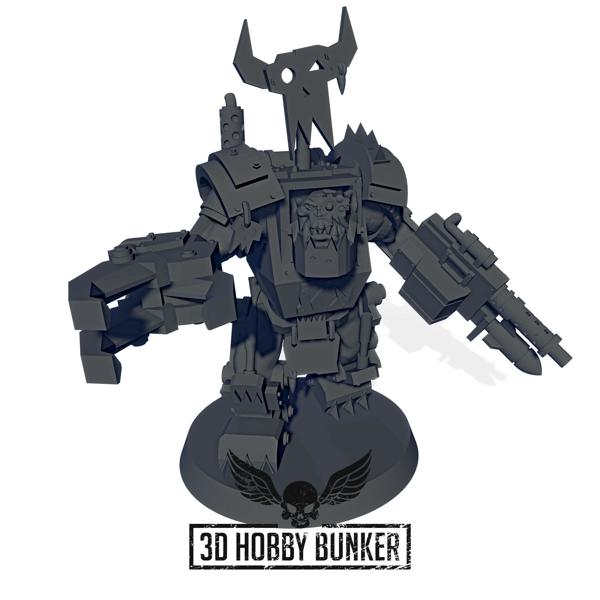 Ork Armored Bosses 3D model 3D printable | CGTrader