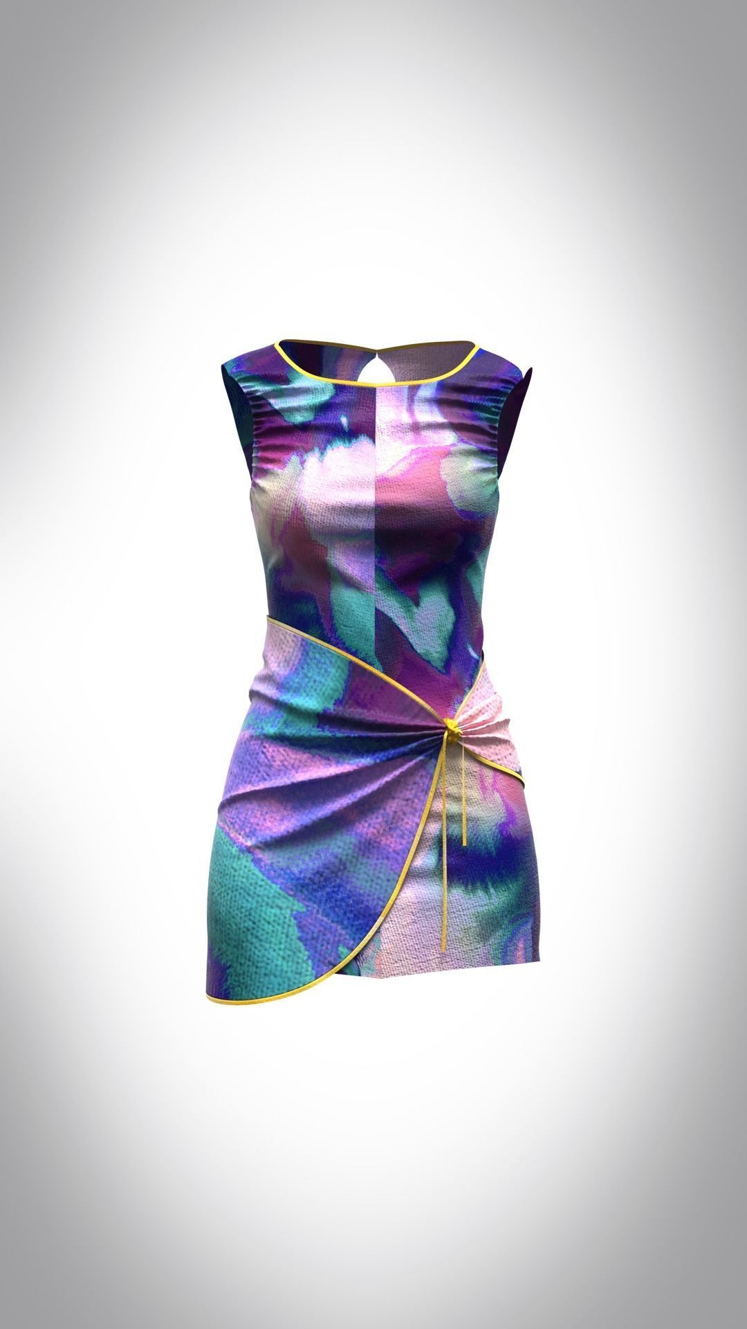 3D model Womens fancy dress VR / AR / low-poly | CGTrader