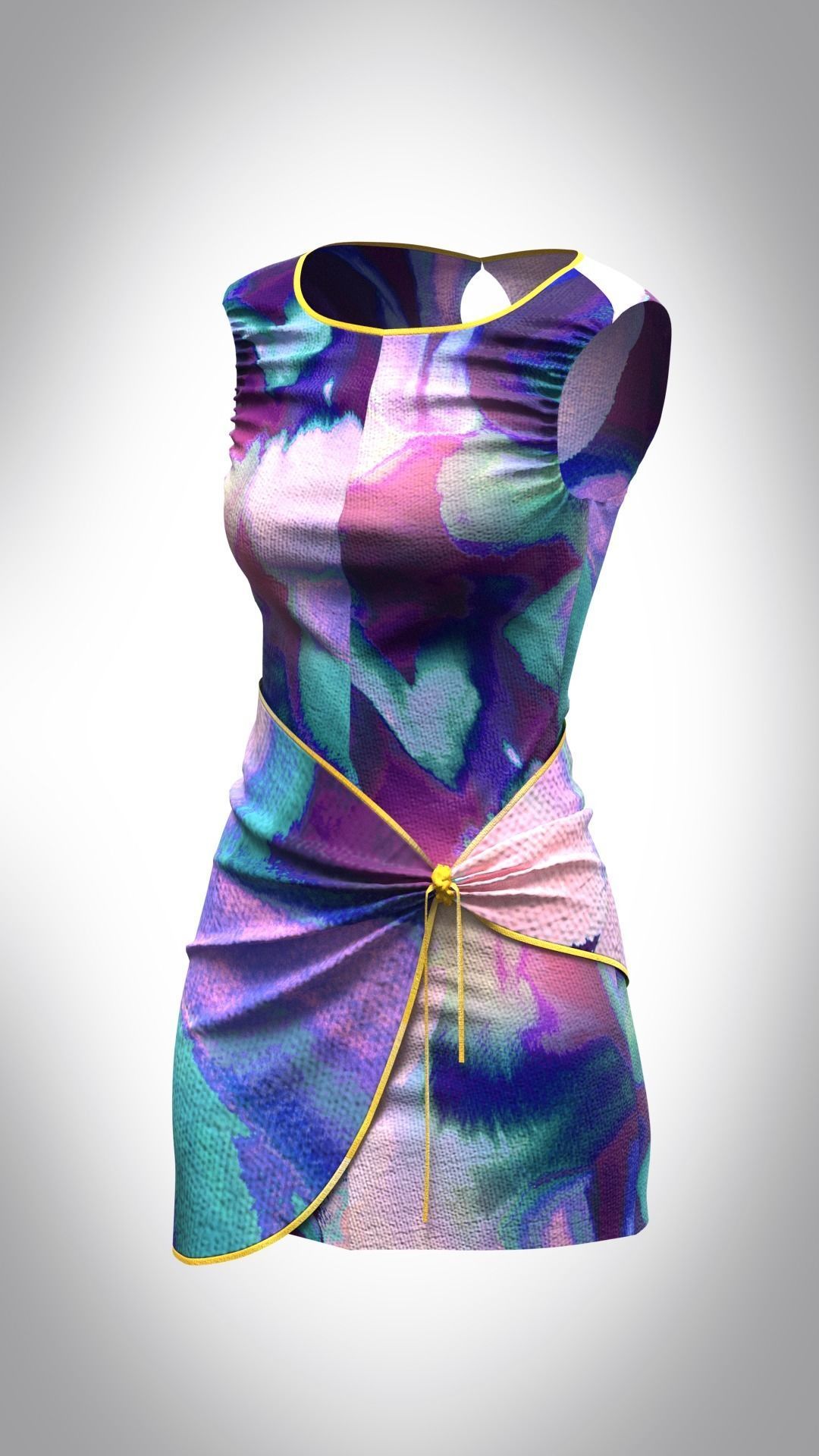 3D model Womens fancy dress VR / AR / low-poly | CGTrader