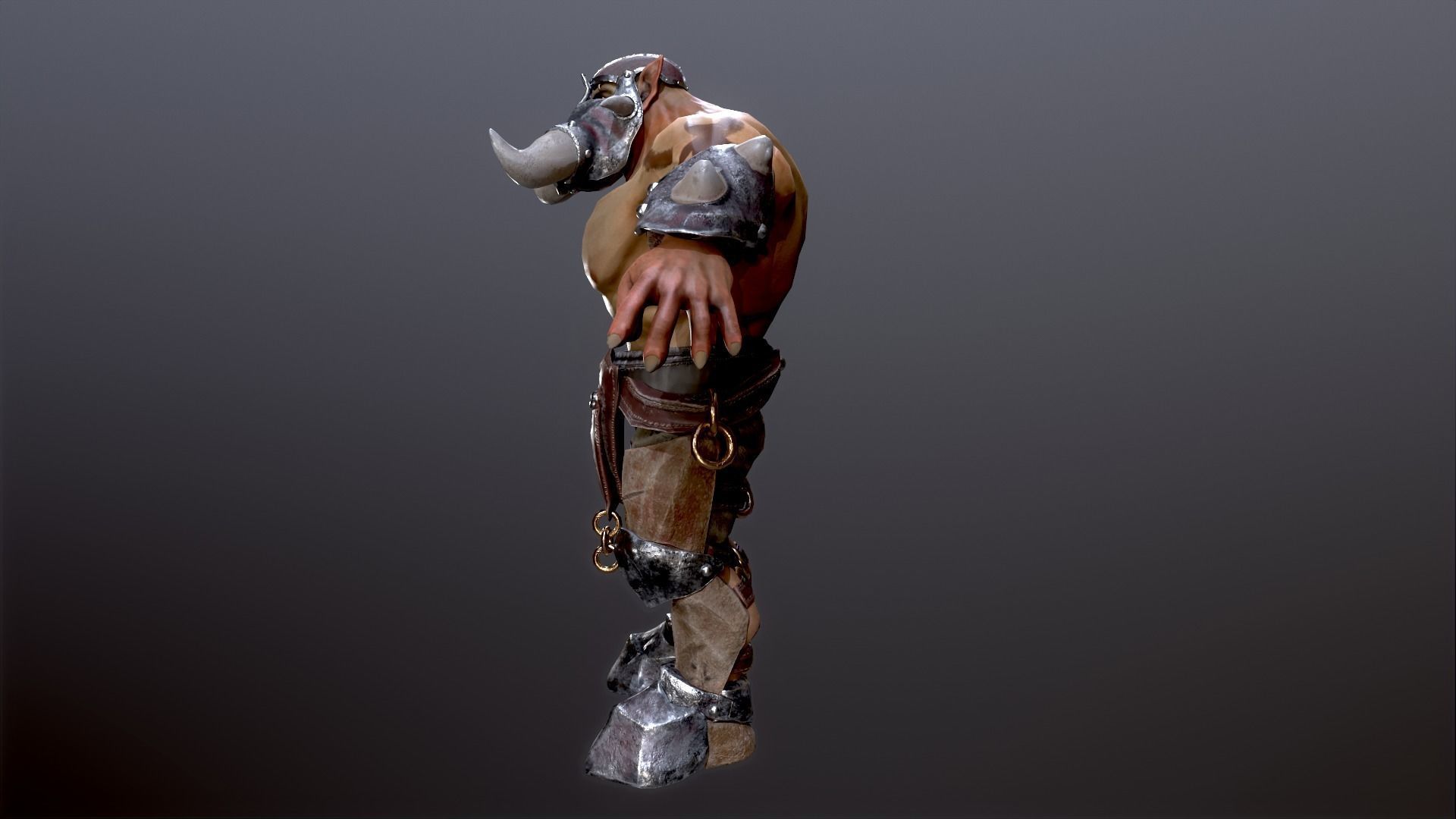 3D model Orc Leader VR / AR / low-poly | CGTrader