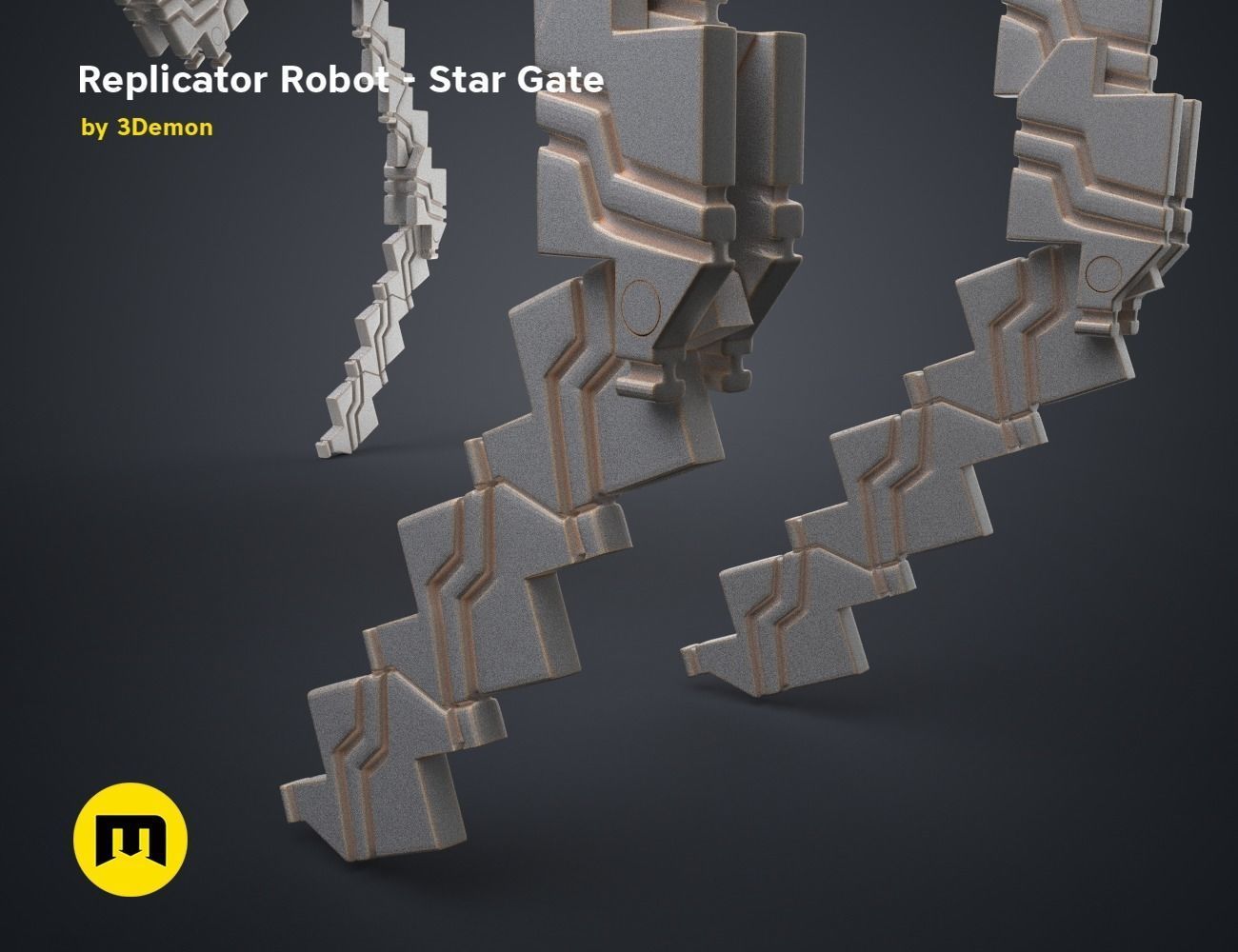 Replicator Robot - Star Gate 3D model 3D printable | CGTrader