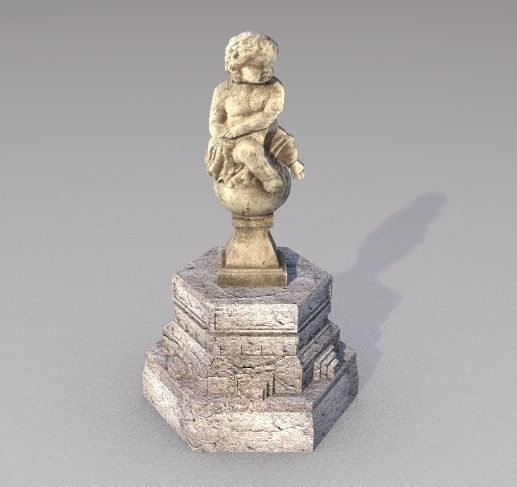 Pedestal Statue Sculpture Base 3D model 3D printable | CGTrader