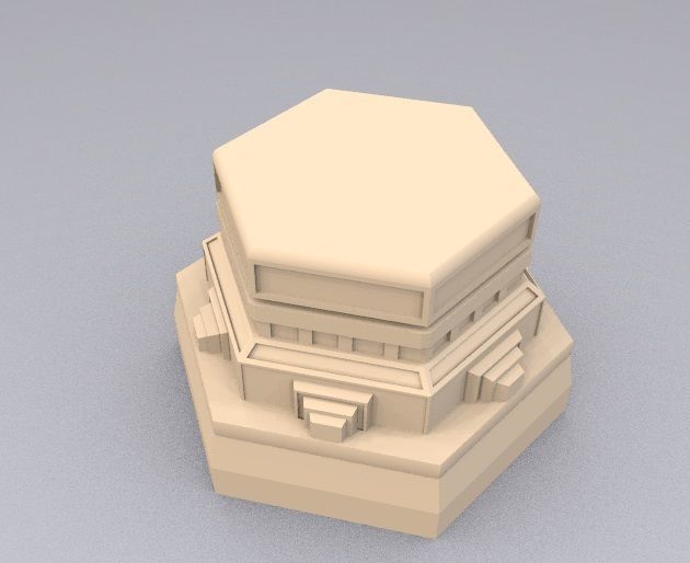 Pedestal Statue Sculpture Base 3D model 3D printable | CGTrader