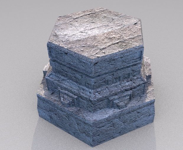 Pedestal Statue Sculpture Base 3D model 3D printable | CGTrader