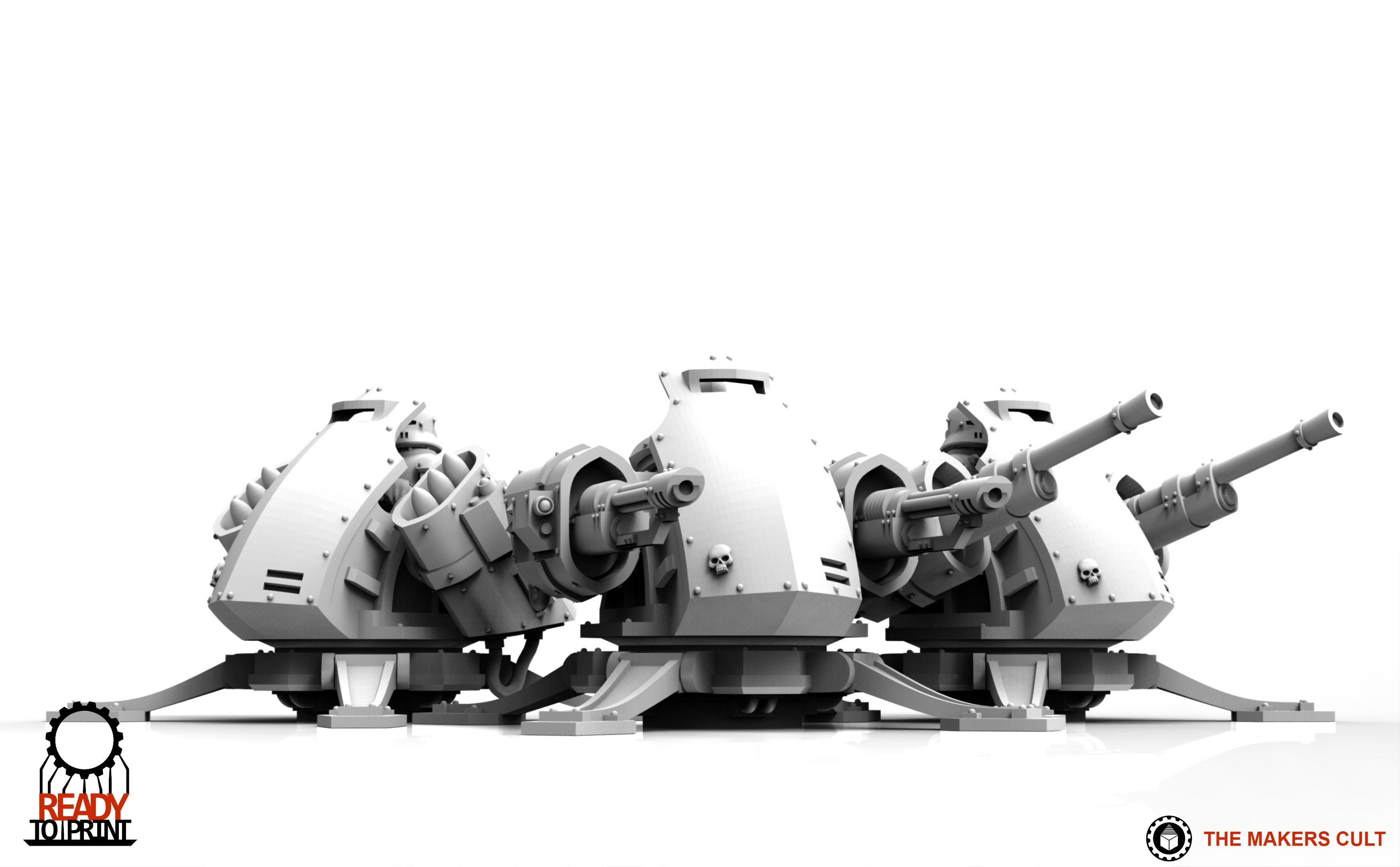 Feudal Guard - Defense Turret 3D model 3D printable | CGTrader