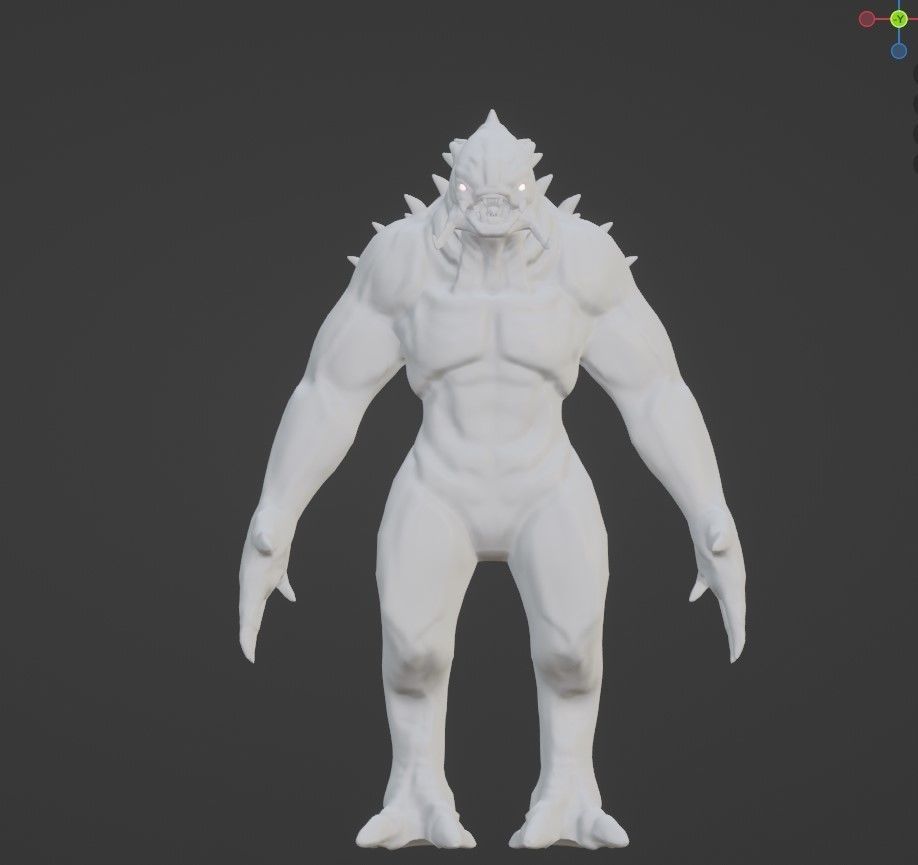 Goliath Monster 3D model rigged | CGTrader