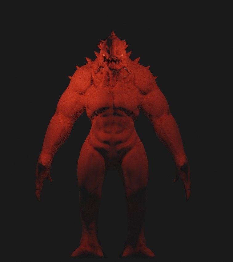 Goliath Monster 3D model rigged | CGTrader