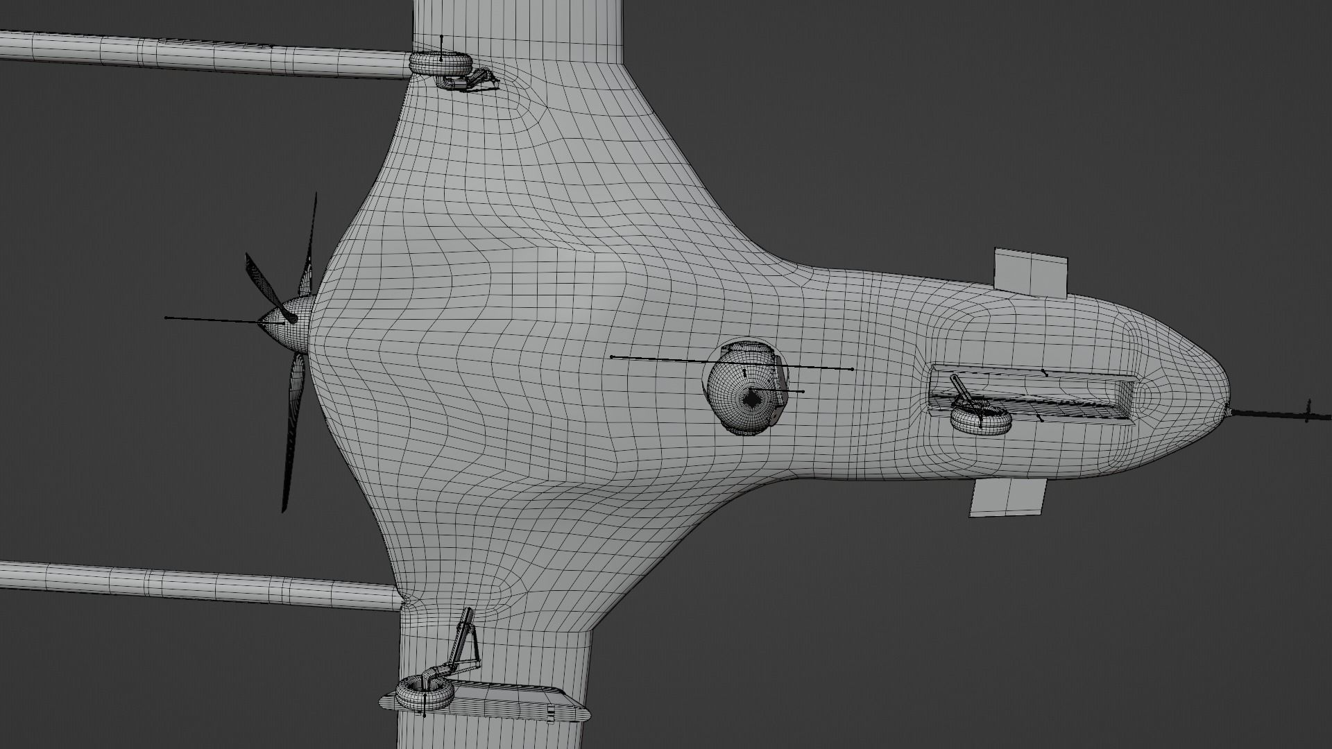 3D model Bayraktar TB3 Unmanned Combat Aerial Vehicle VR / AR / low ...