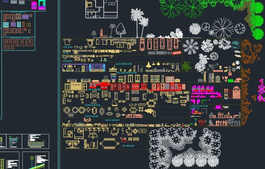 2d architectural archive free 3D model | CGTrader