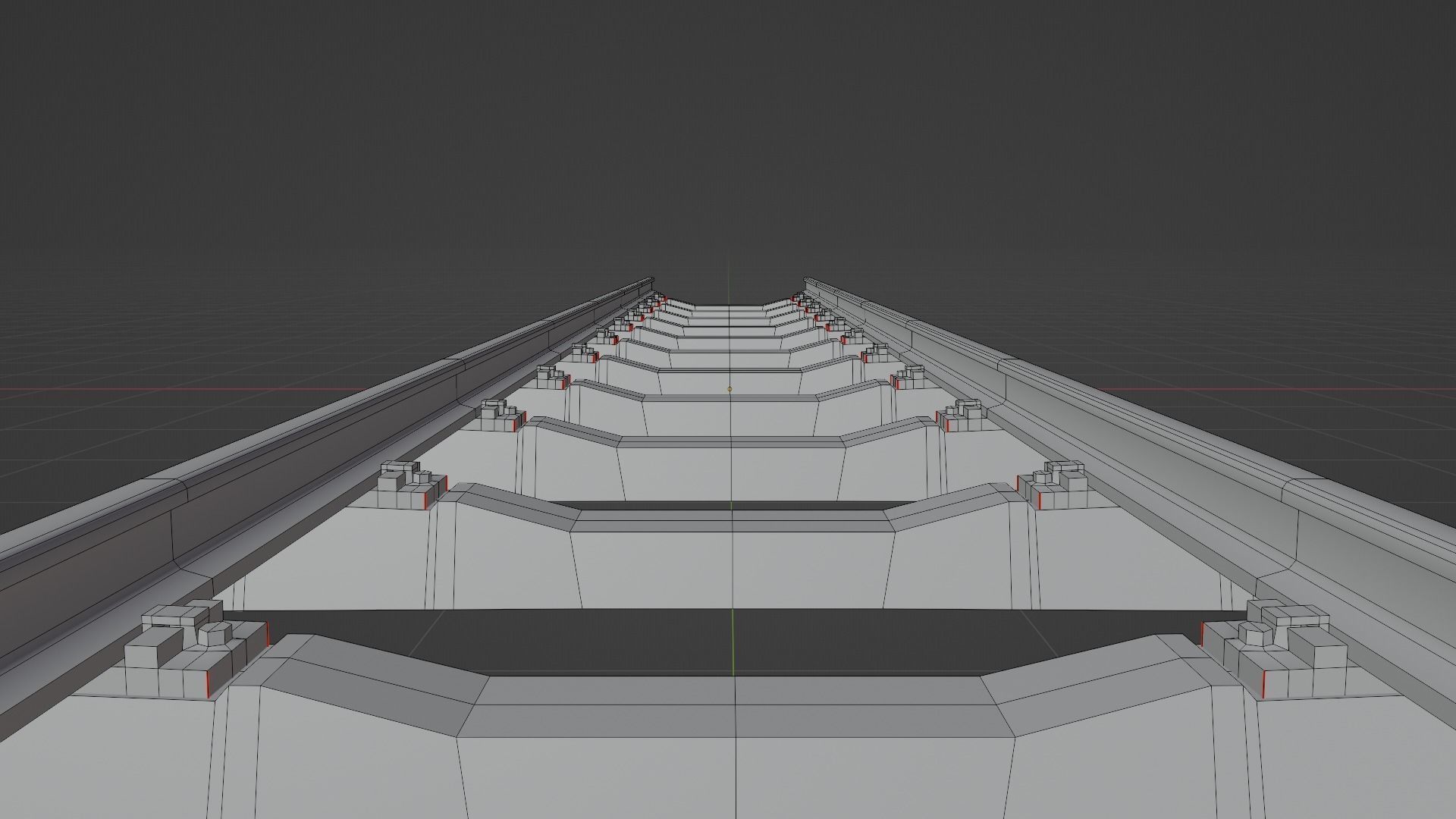 Railroad train track with metal rails free 3D model | CGTrader