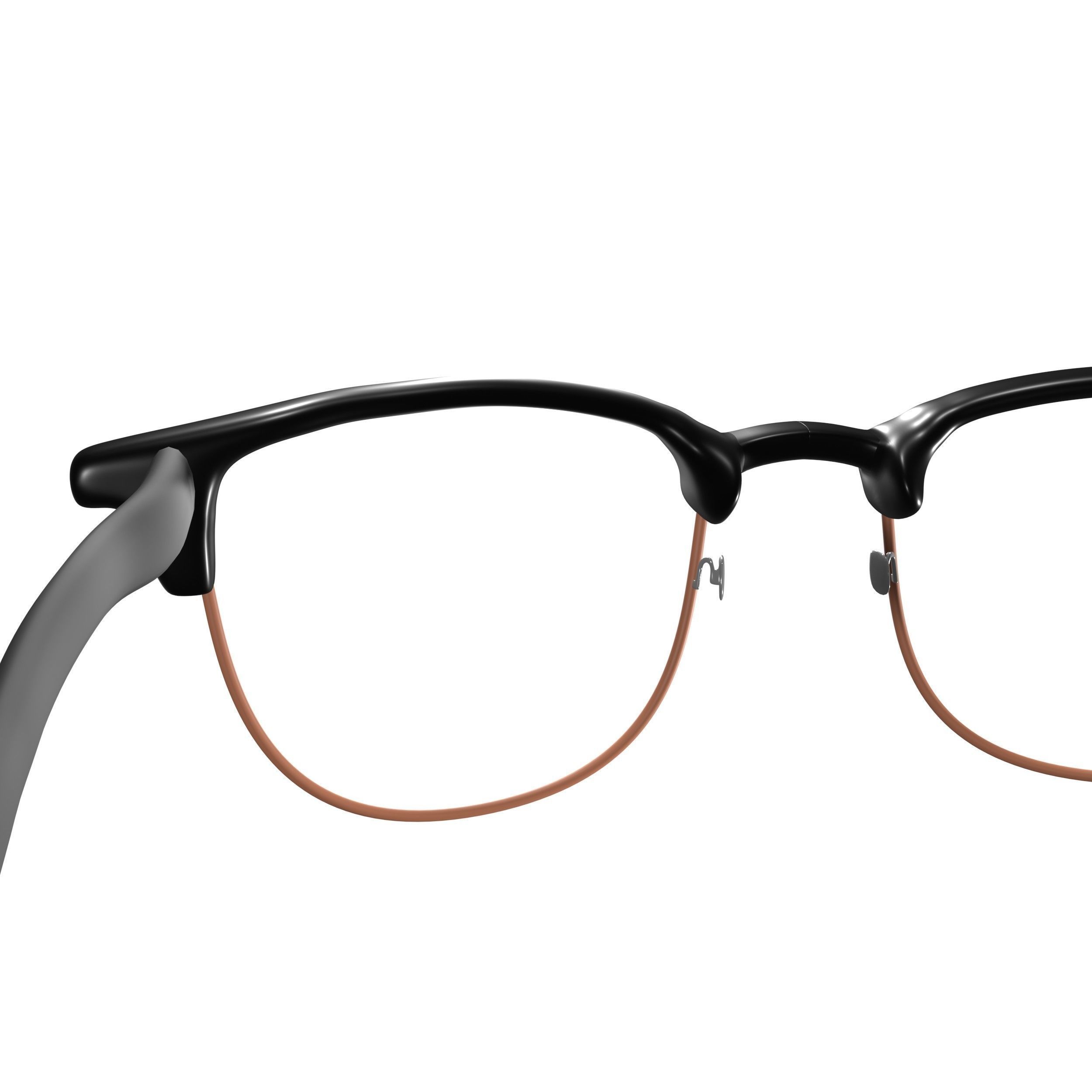 3D Oval Glasses 3D print model free 3D model 3D printable | CGTrader